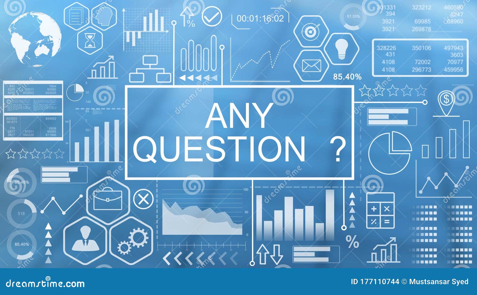 Any Question, Animated Typography Stock Illustration - Illustration of ...