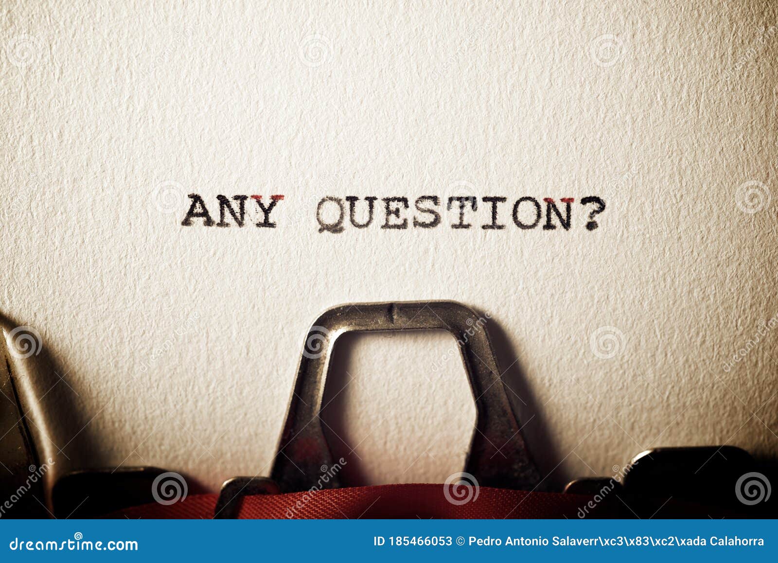 Any question? text stock image. Image of fashioned, capital - 185466053