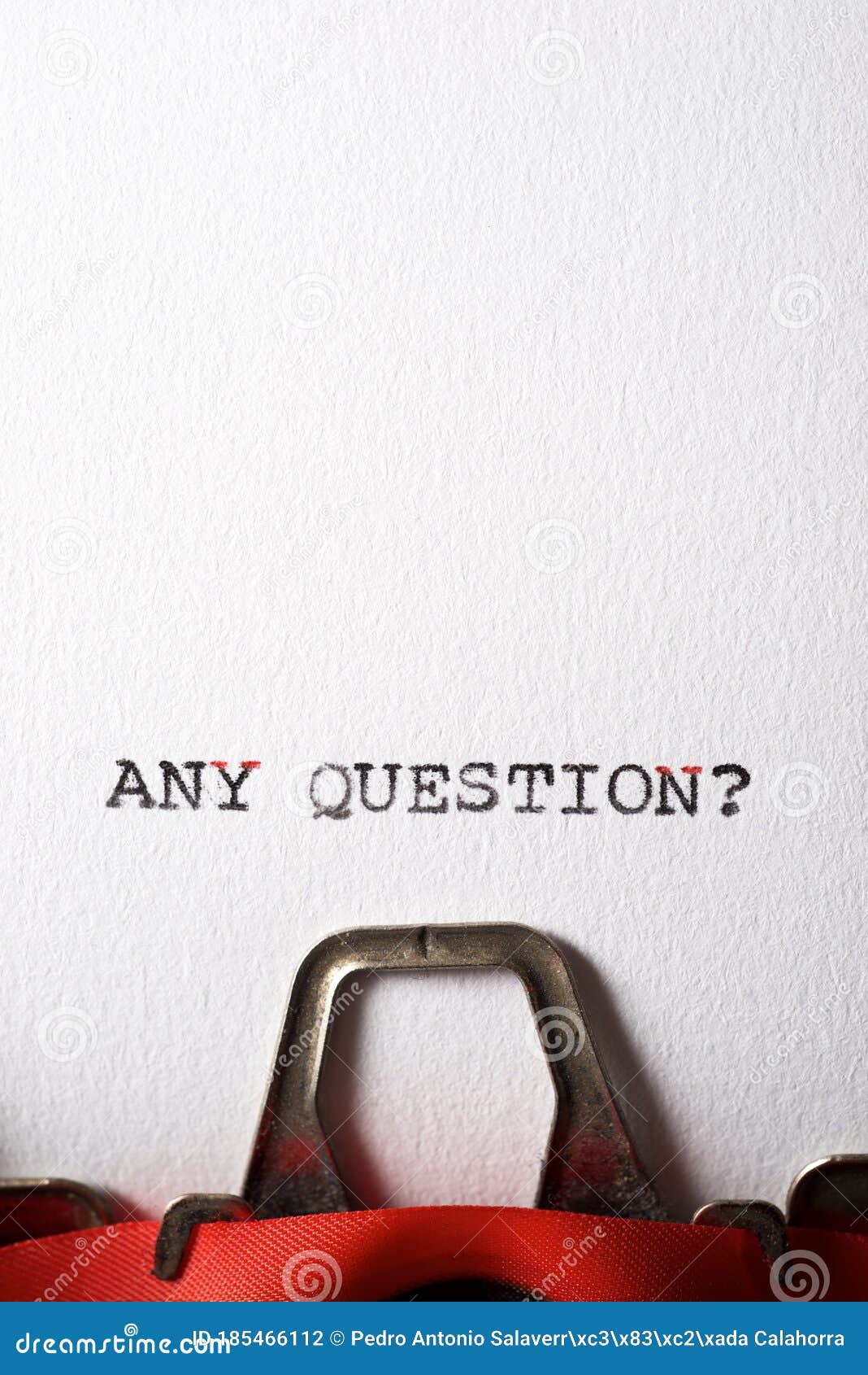 Any question? text stock photo. Image of questions, retro - 185466112