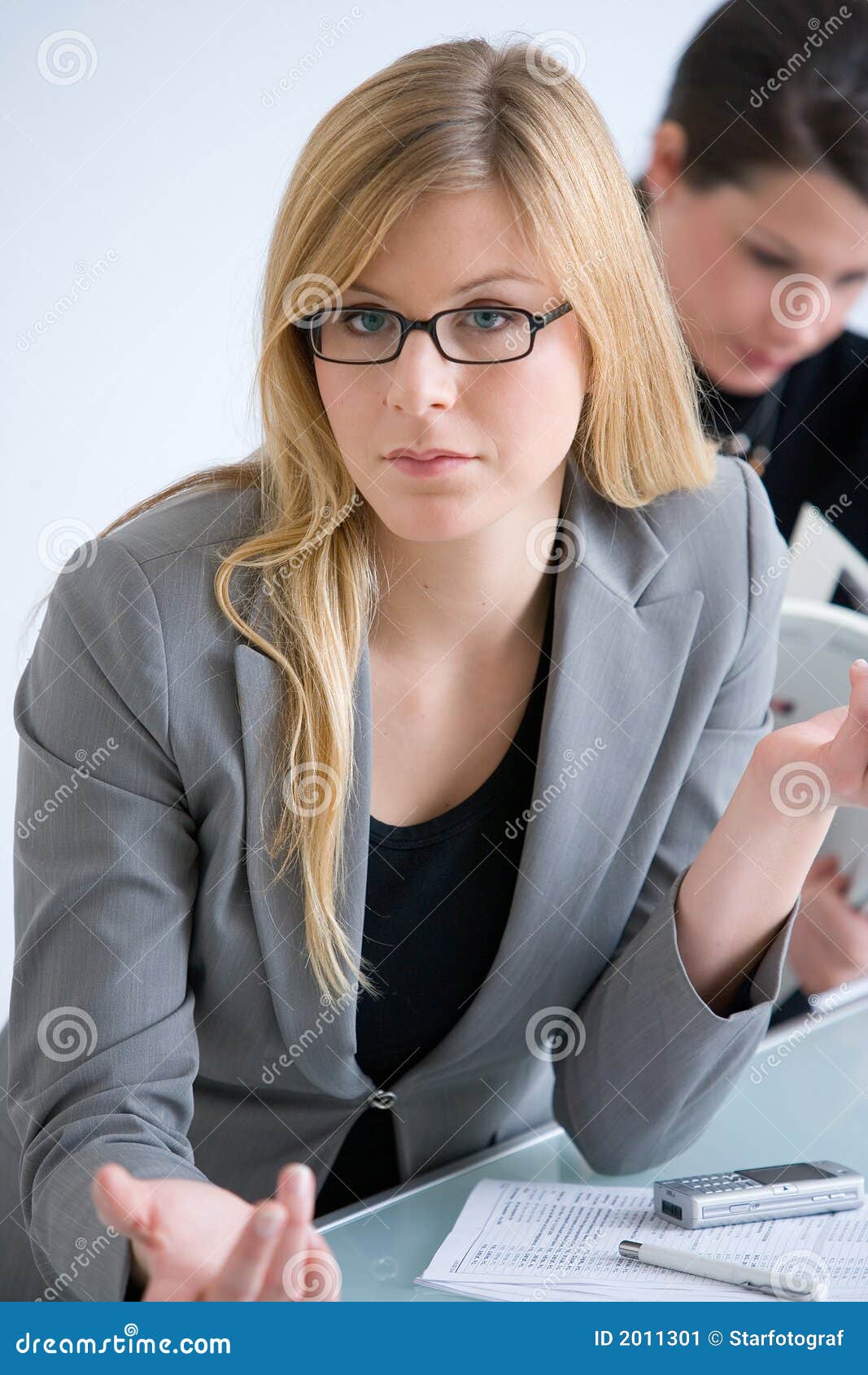 Any questions? stock image. Image of office, confident - 2011301