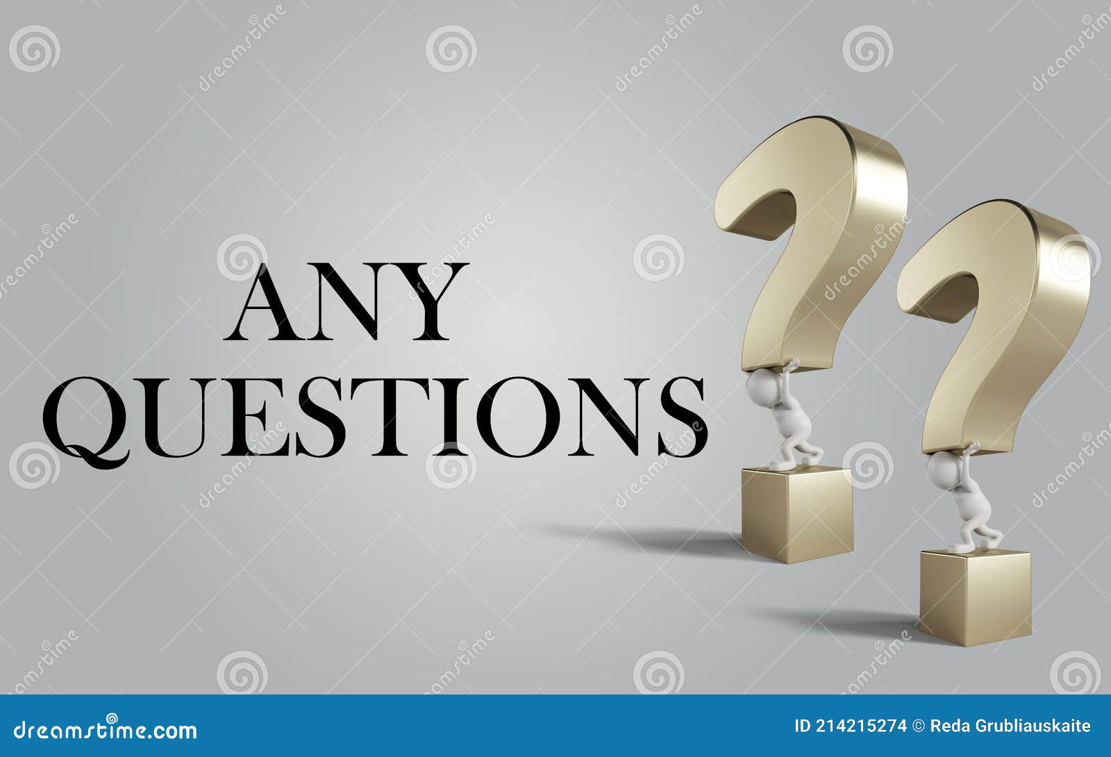 Any Questions Text and 3d Question Mark Icon Background. 3d ...