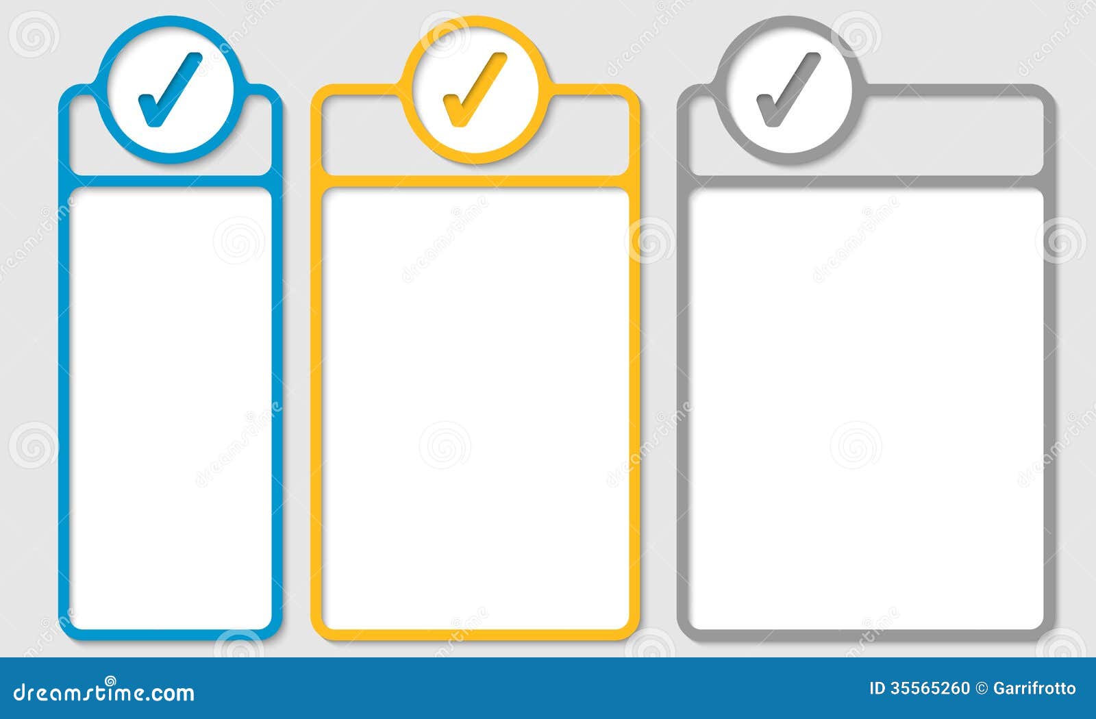 For Any Text with Check Box Stock Vector - Illustration of product ...