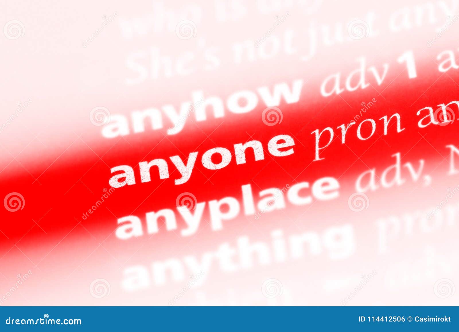 Anyone stock photo. Image of info, dictionary, english - 114412506