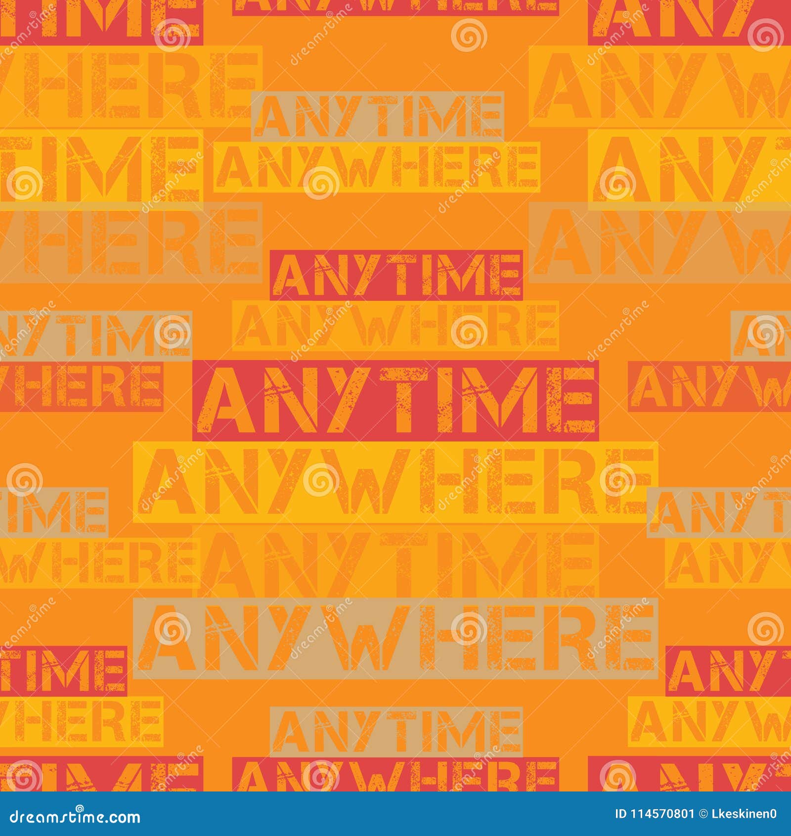 Anytime anywhere pattern stock vector. Illustration of seamless - 114570801