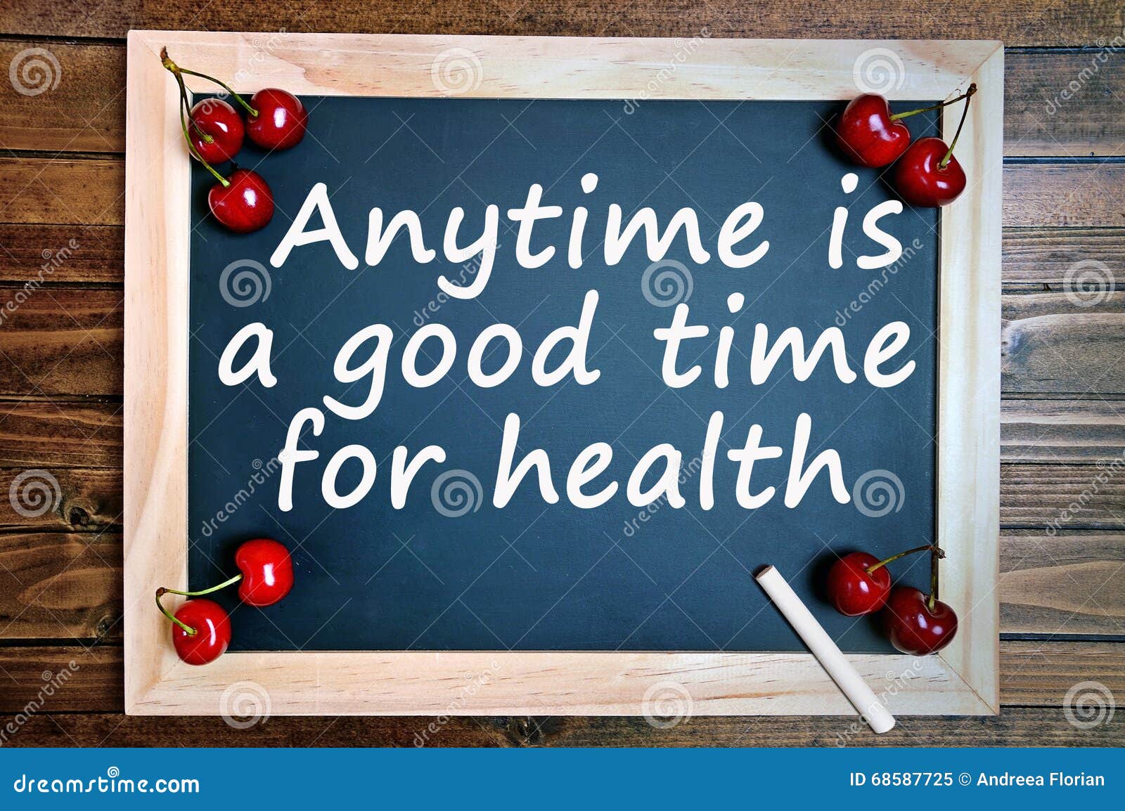 Anytime is a Good Time for Health Stock Image - Image of activity ...