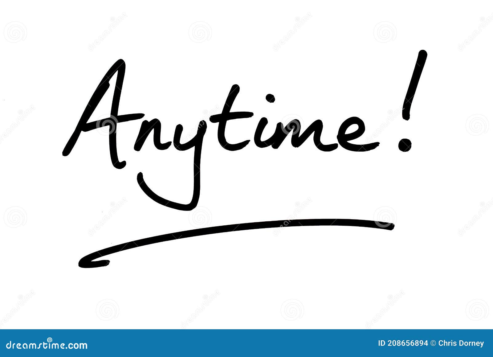 Anytime stock illustration. Illustration of problem - 208656894