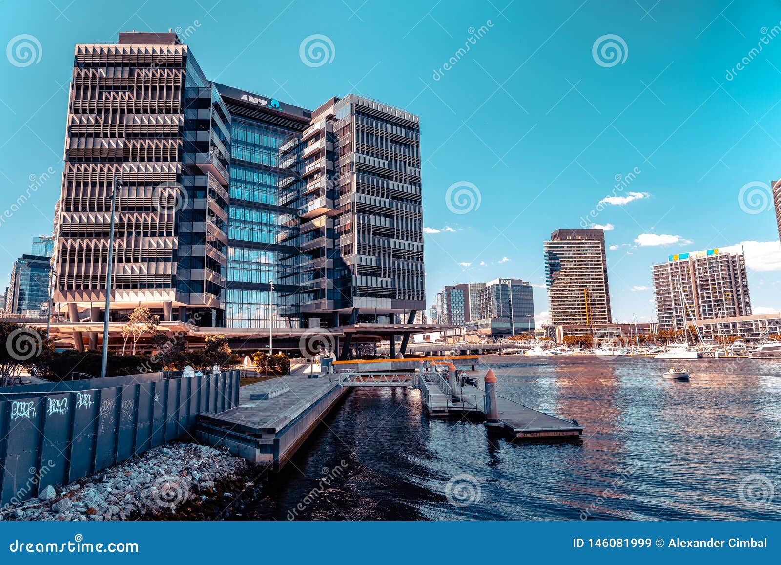 Melbourne, Australia - Docklands Precinct Editorial Stock Image - Image ...