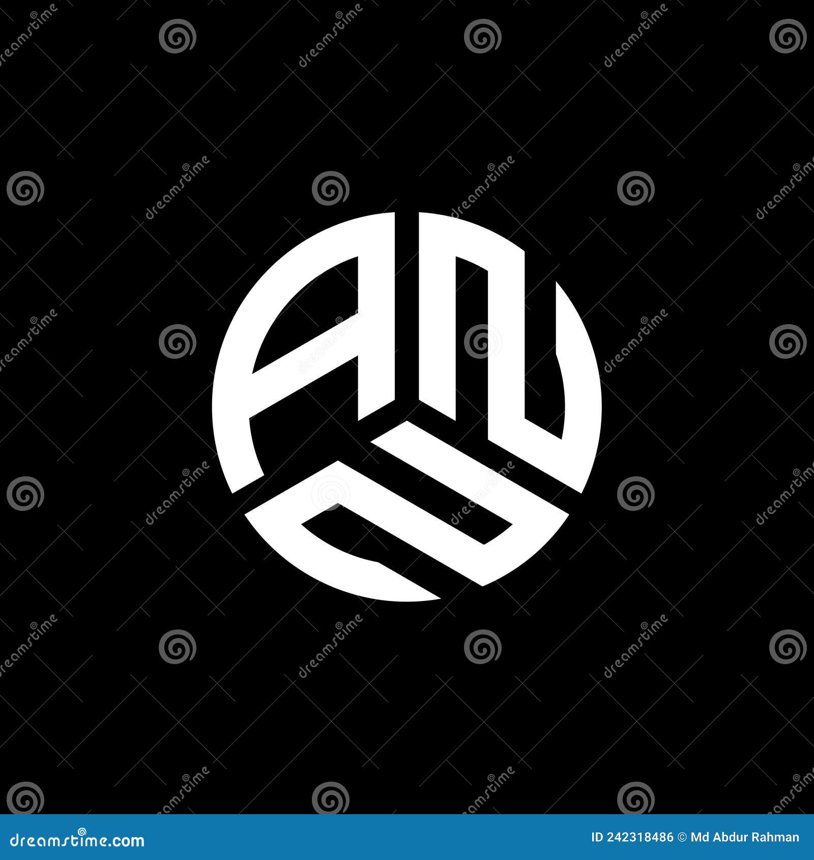 ANZ Letter Logo Design on White Background. ANZ Creative Initials ...