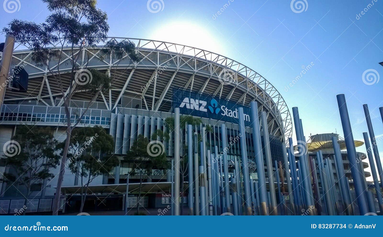 ANZ Stadium editorial stock image. Image of globe, music - 83287734