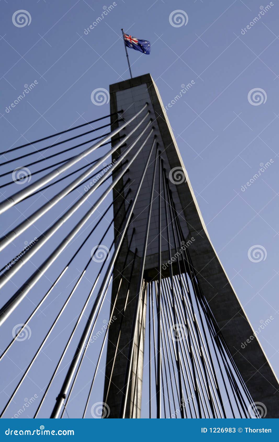 Anzac Bridge stock image. Image of construction, bridge - 1226983