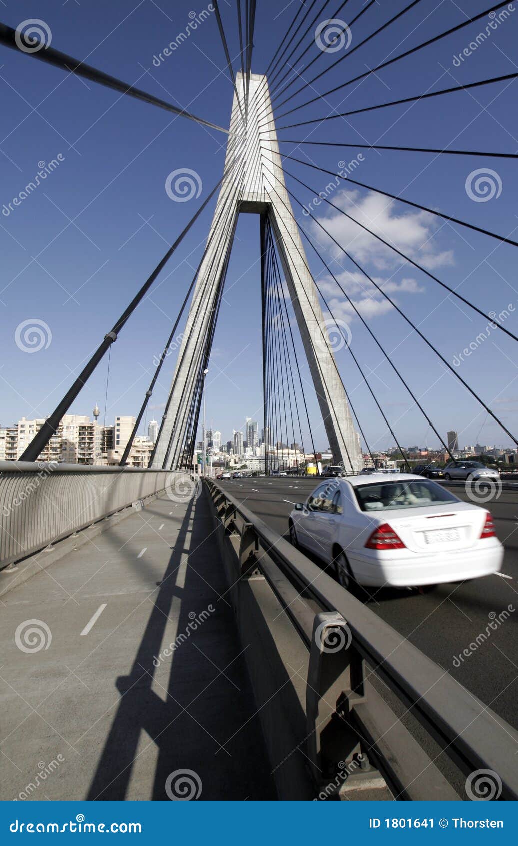 Anzac Bridge editorial photo. Image of traffic, steel - 1801641