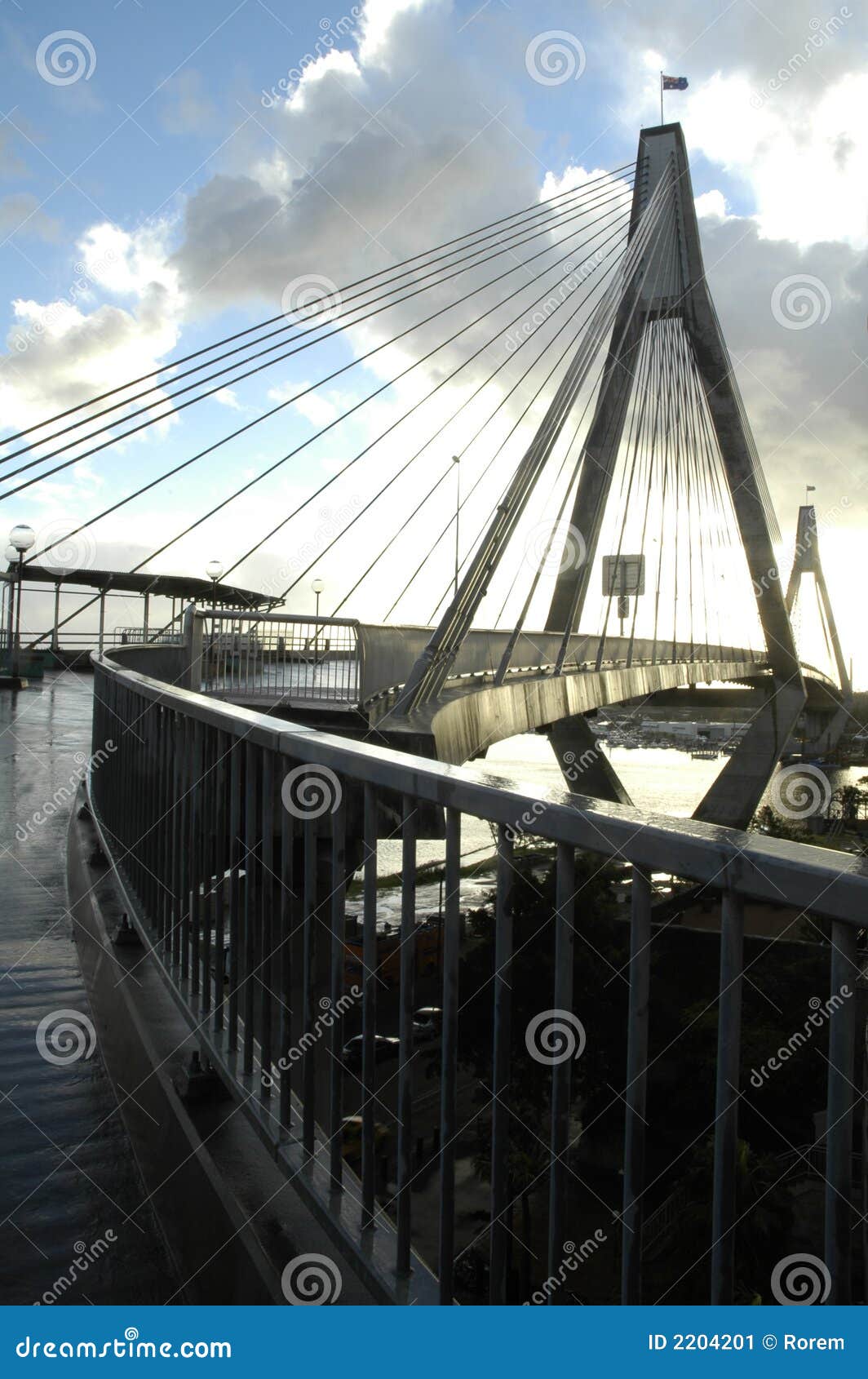 Anzac bridge stock image. Image of transportation, bridge - 2204201