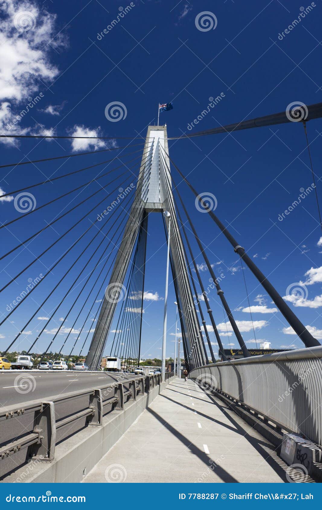 Anzac Bridge, Sydney stock image. Image of longest, city - 7788287
