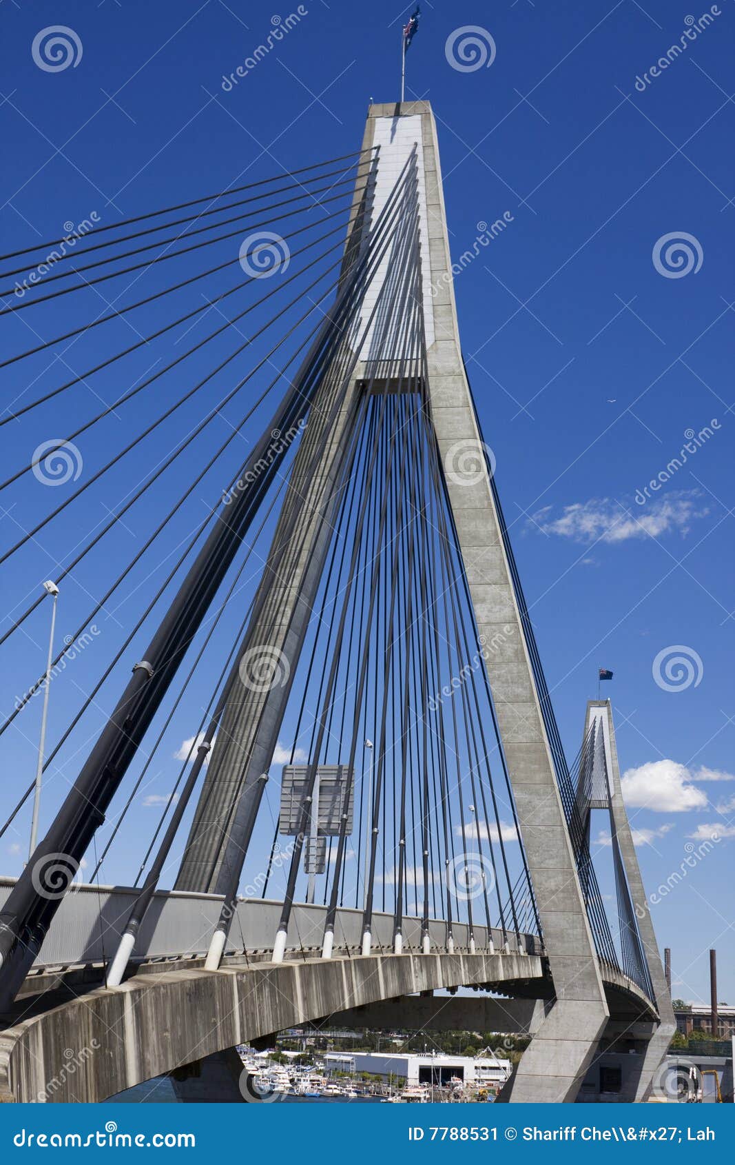 Anzac Bridge, Sydney stock image. Image of transportation - 7788531