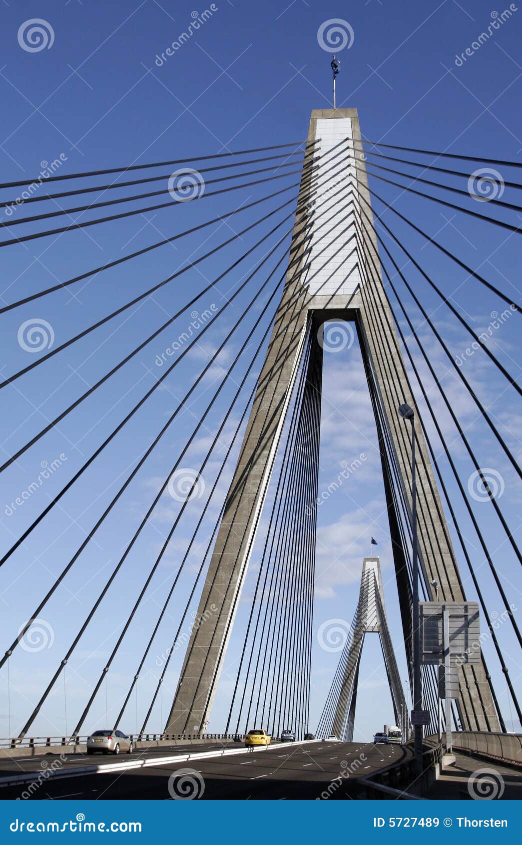 Anzac Bridge, Sydney, Australia Editorial Stock Image - Image of ...