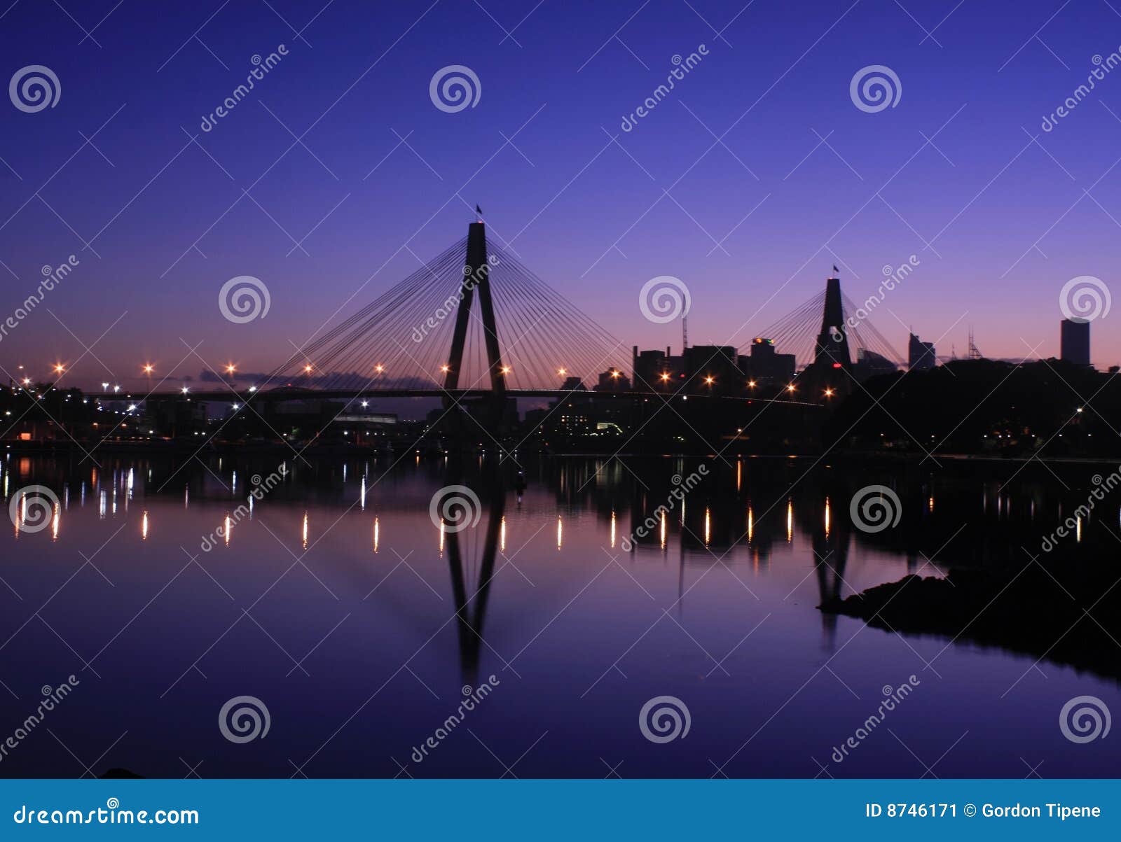 Anzac Bridge, Sydney Harbour, Australia Editorial Photo - Image of ...