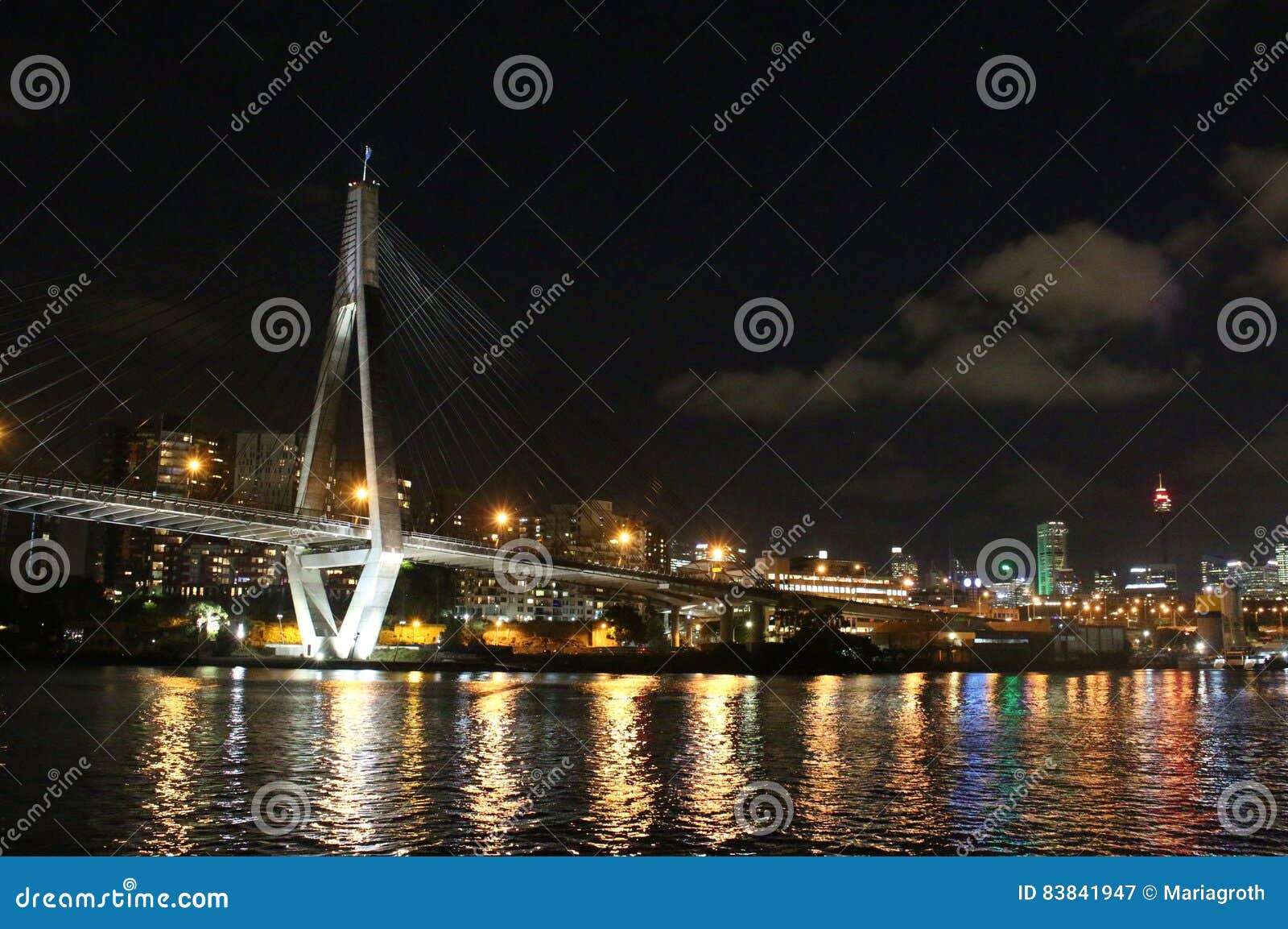 Anzac Bridge, Sydney editorial photography. Image of 1995 - 83841947
