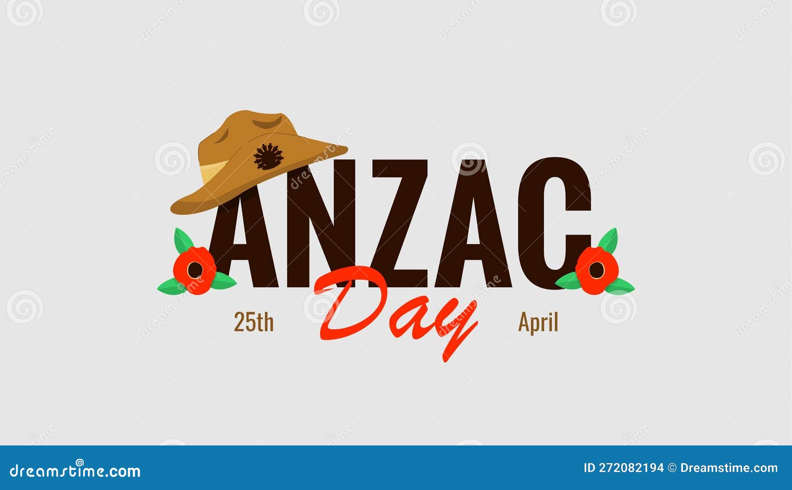 Anzac Day Banner Template Vector Stock Stock Illustration ...