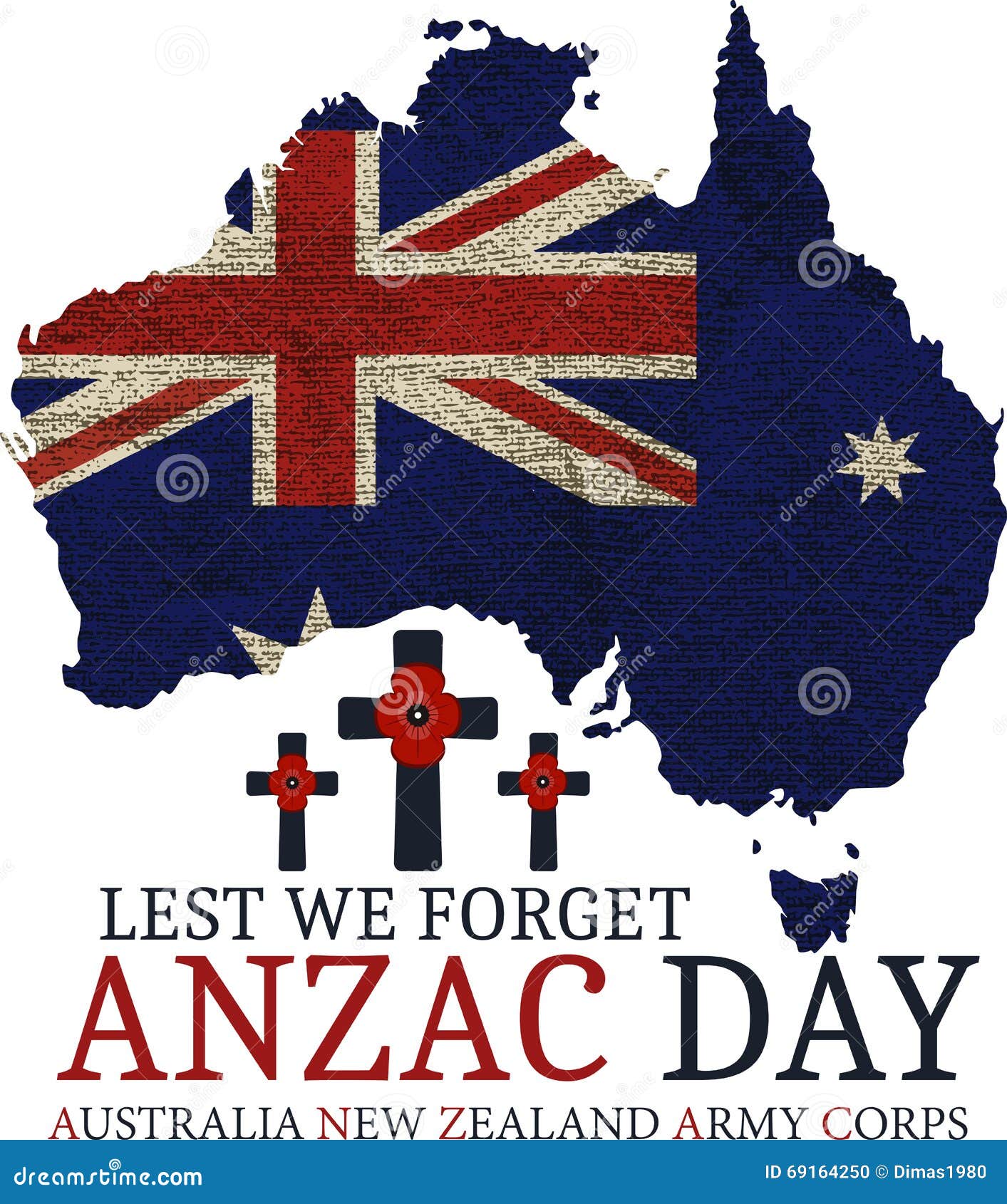 Anzac day. Greeting card stock illustration. Illustration of design ...