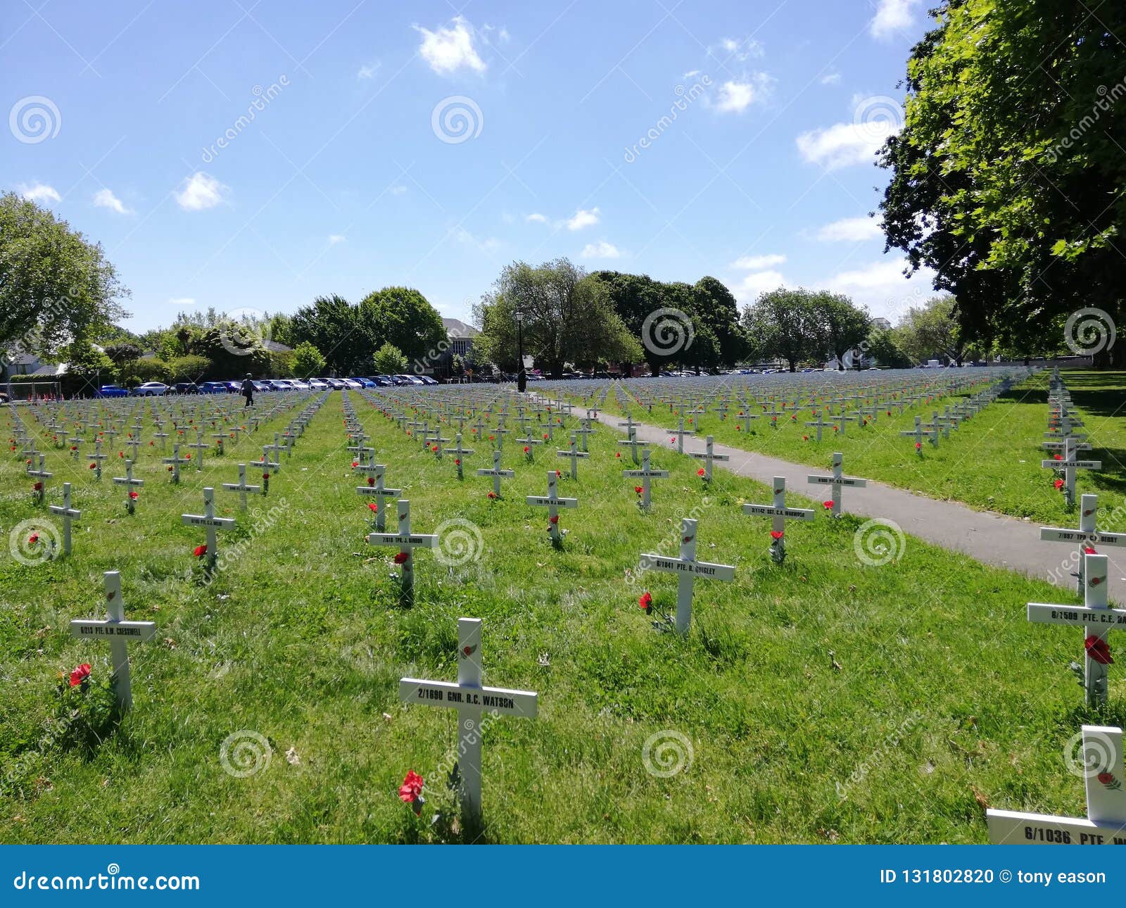 Anzac editorial image. Image of field, memorial, cross - 131802820