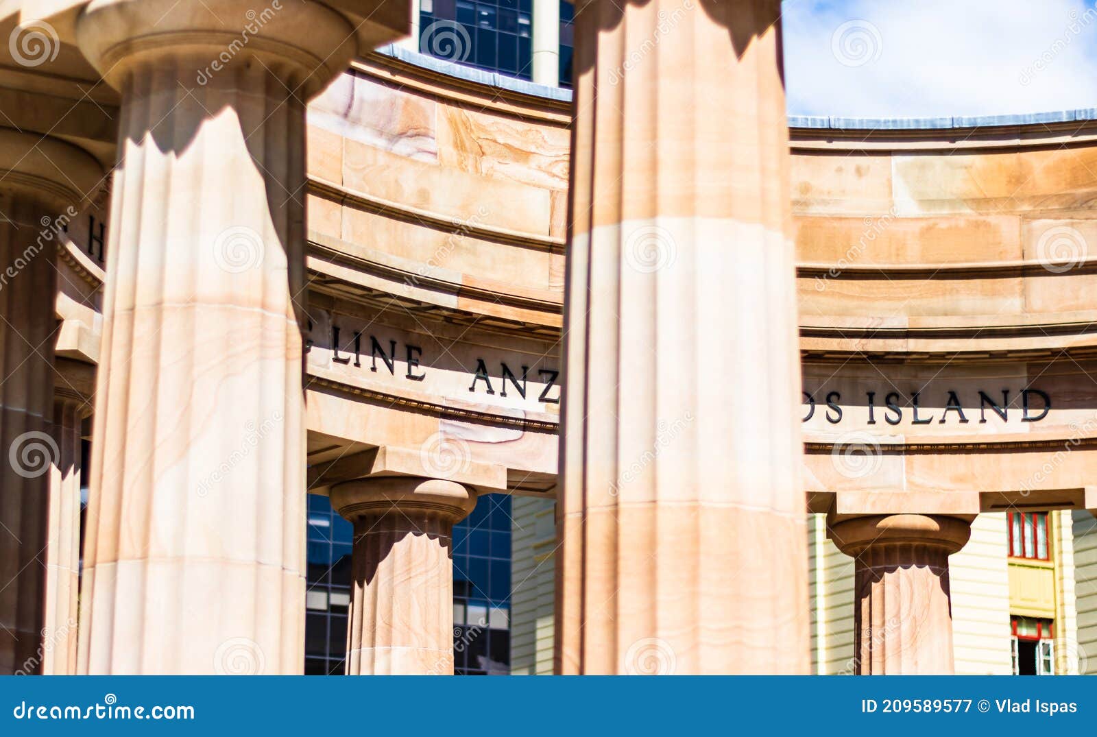The ANZAC Square in Front of the Brisbane Central Railway Station in ...