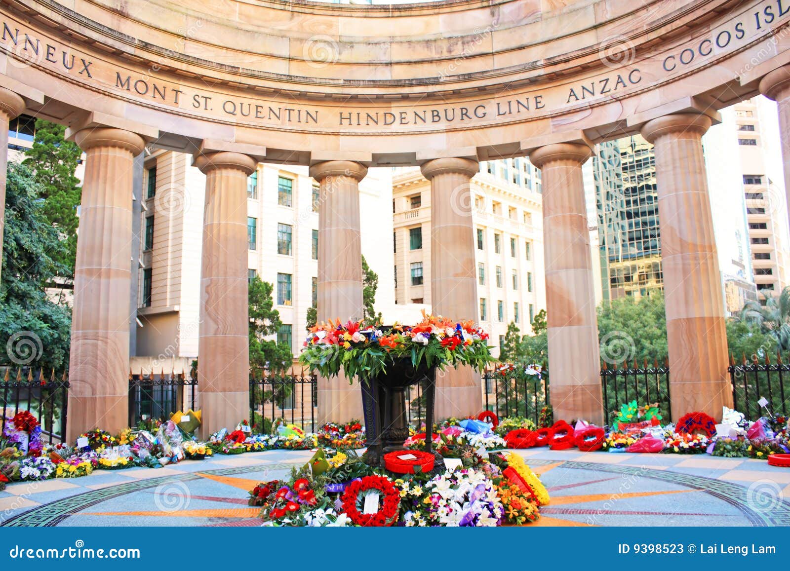 Anzac Square Memorial Monument, Australia Stock Image - Image of ...