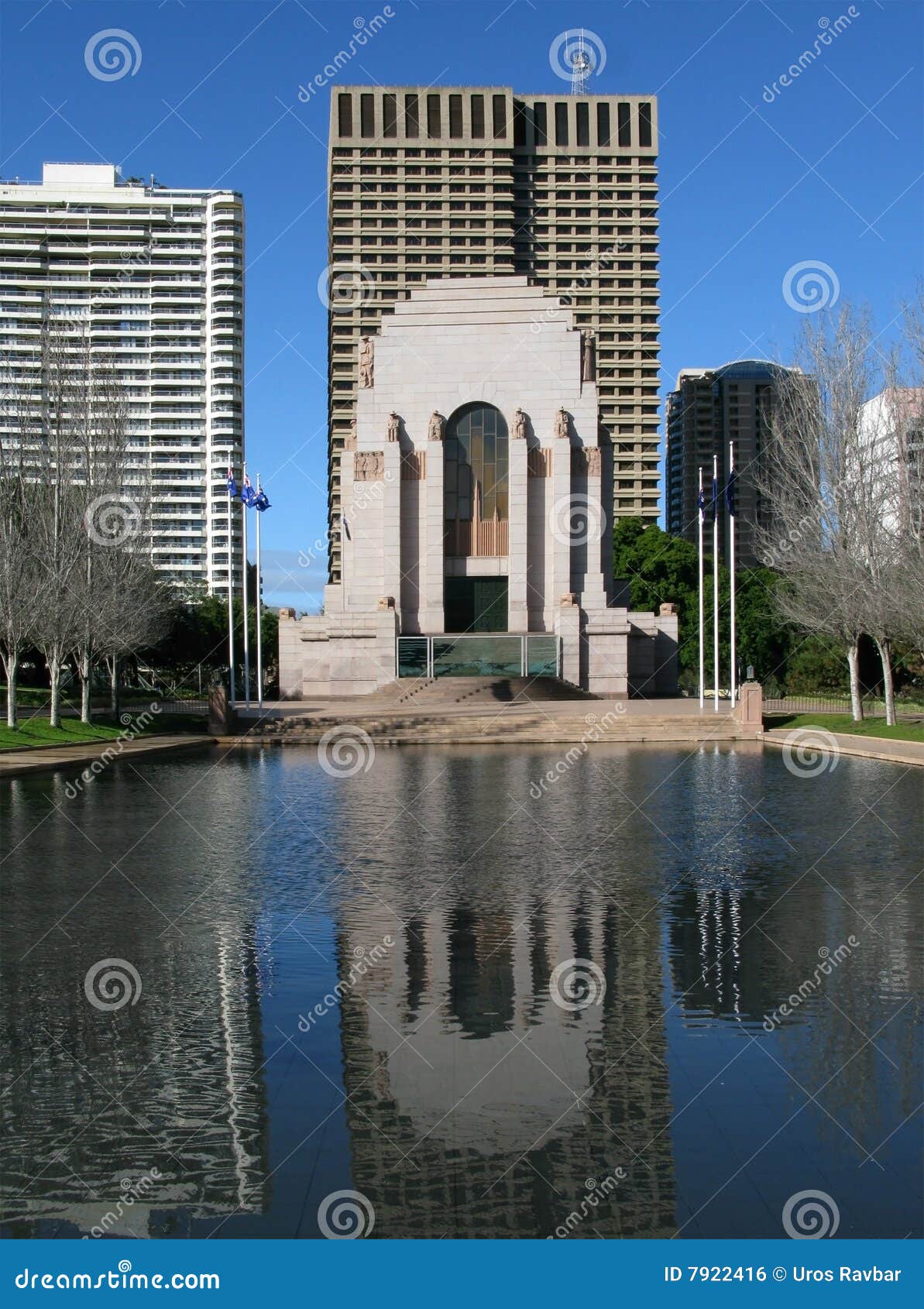 Anzac War Memorial stock photo. Image of built, national - 7922416