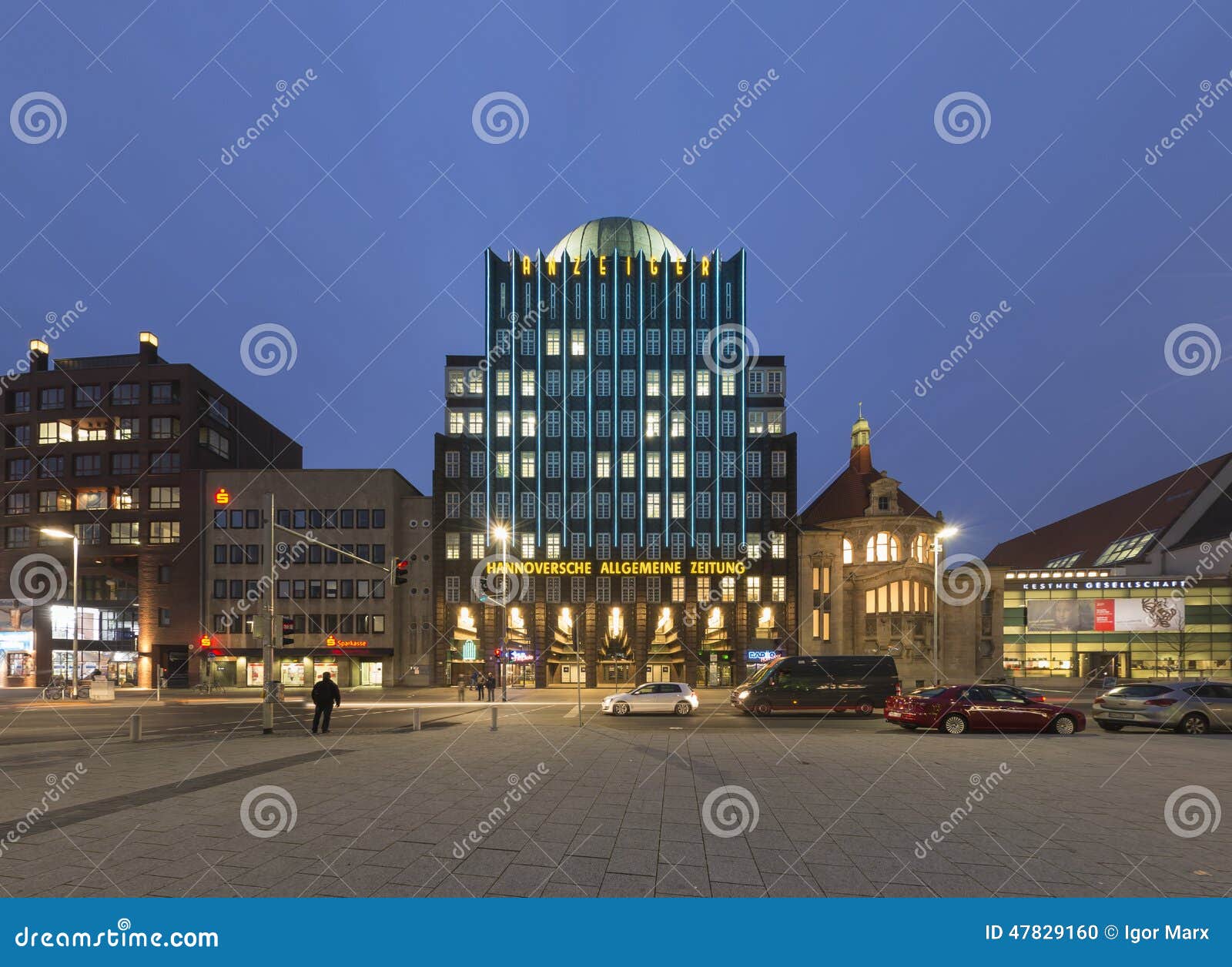 Anzeiger-Hochhaus En Hannover Imagen editorial - Imagen de hermoso ...