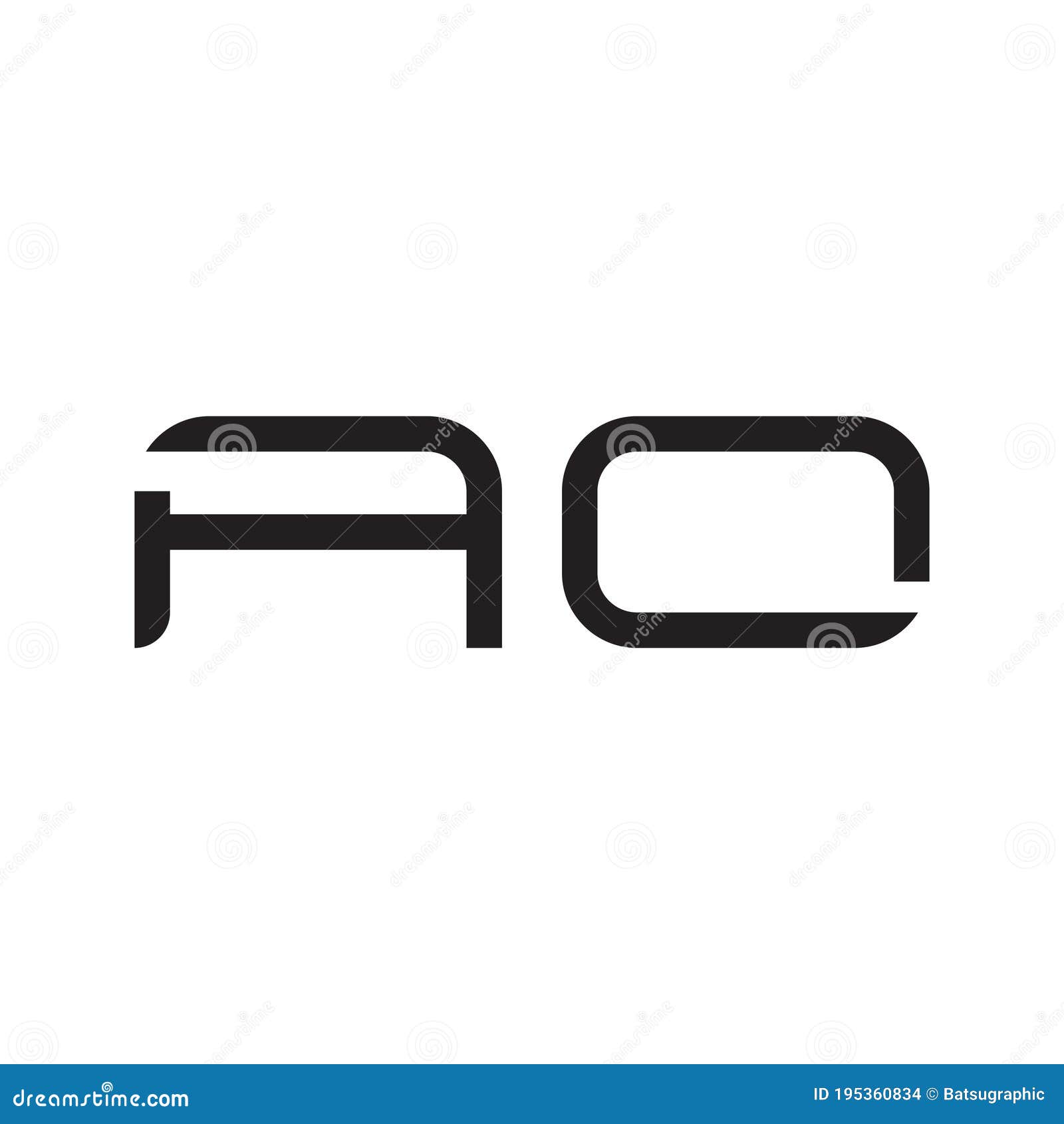 Ao Initial Letter Vector Logo Icon Stock Vector - Illustration of ...