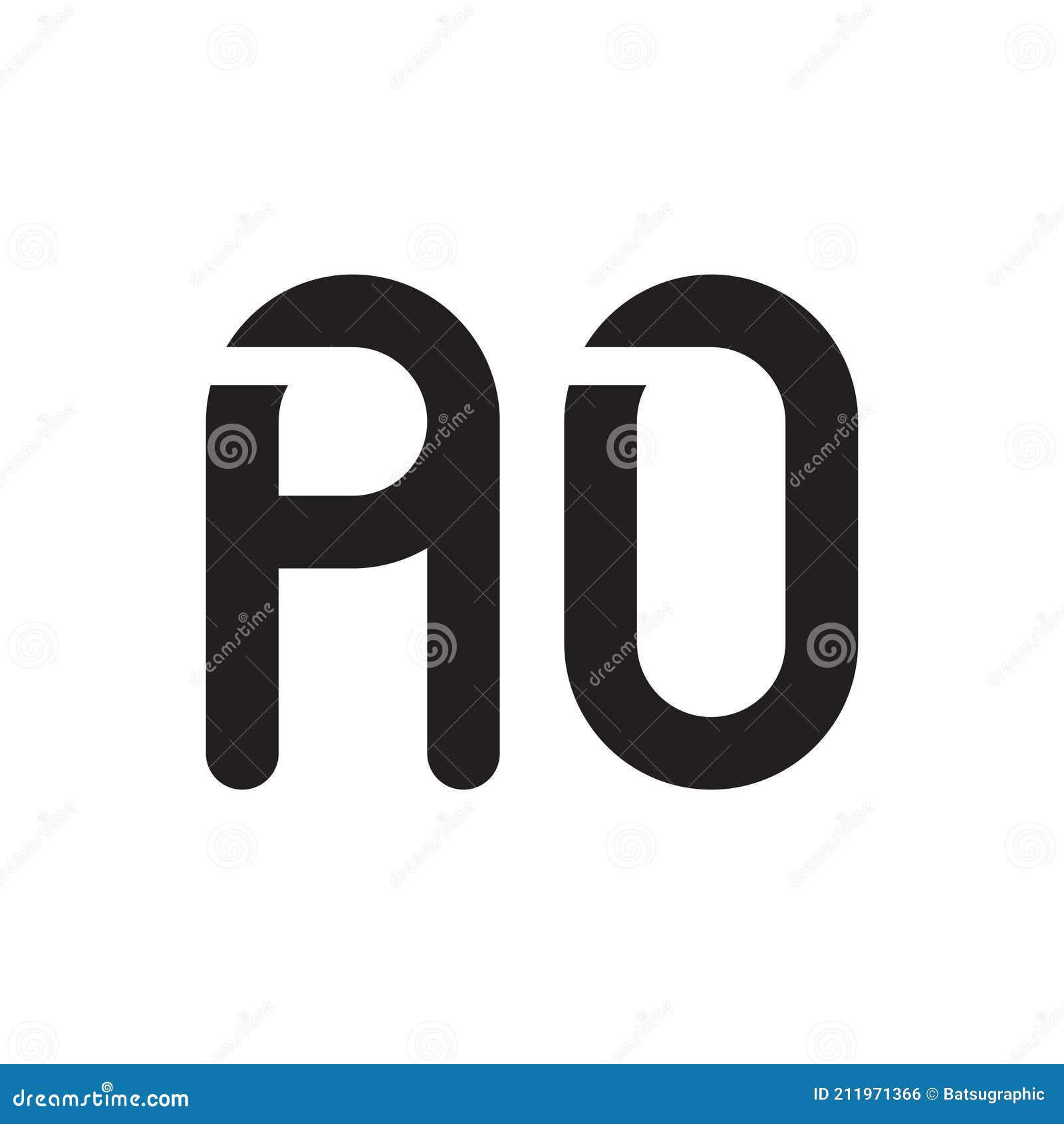 Ao Initial Letter Vector Logo Icon Stock Vector - Illustration of ...