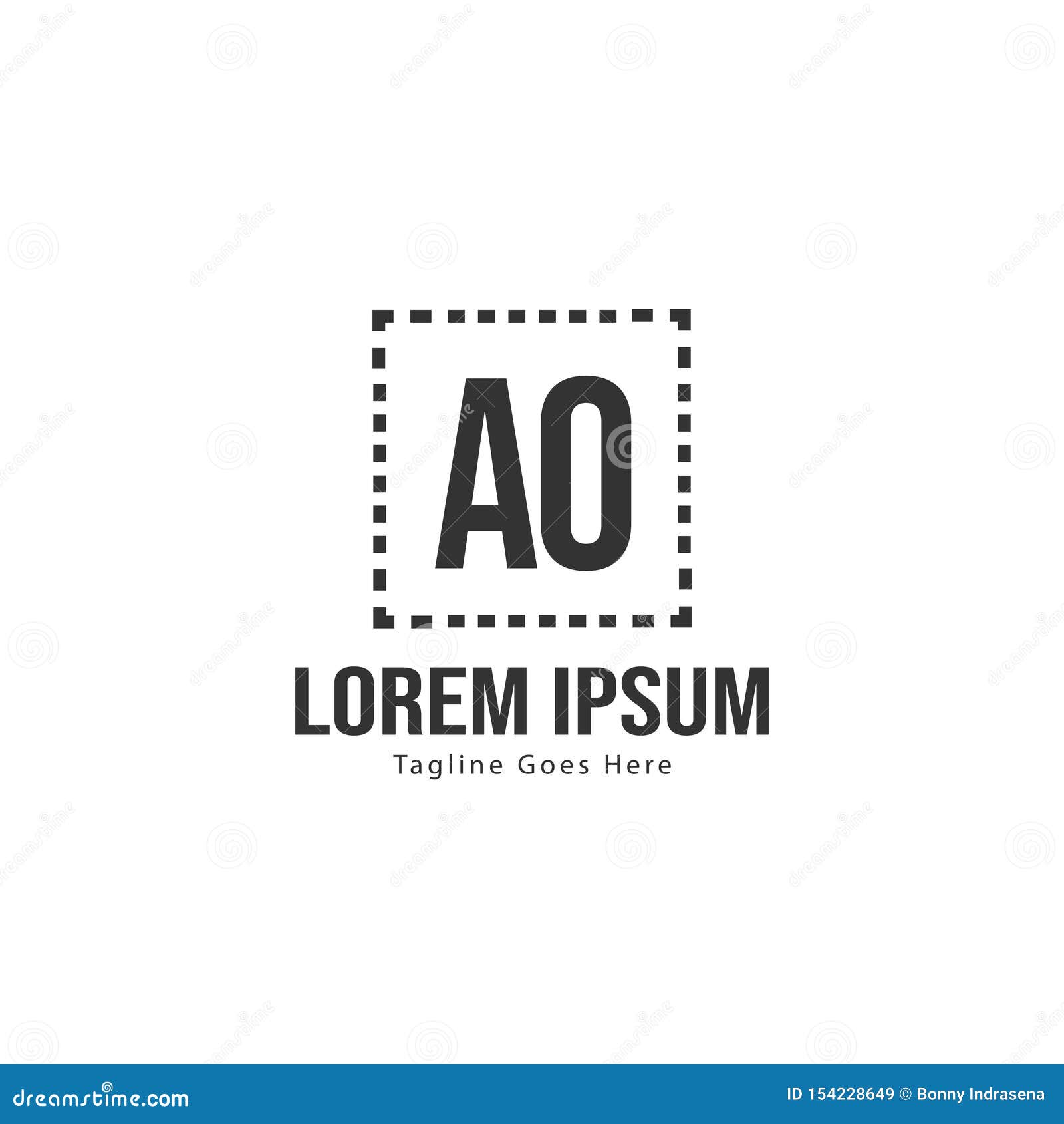 AO Letter Logo Design. Creative Modern AO Letters Icon Illustration ...