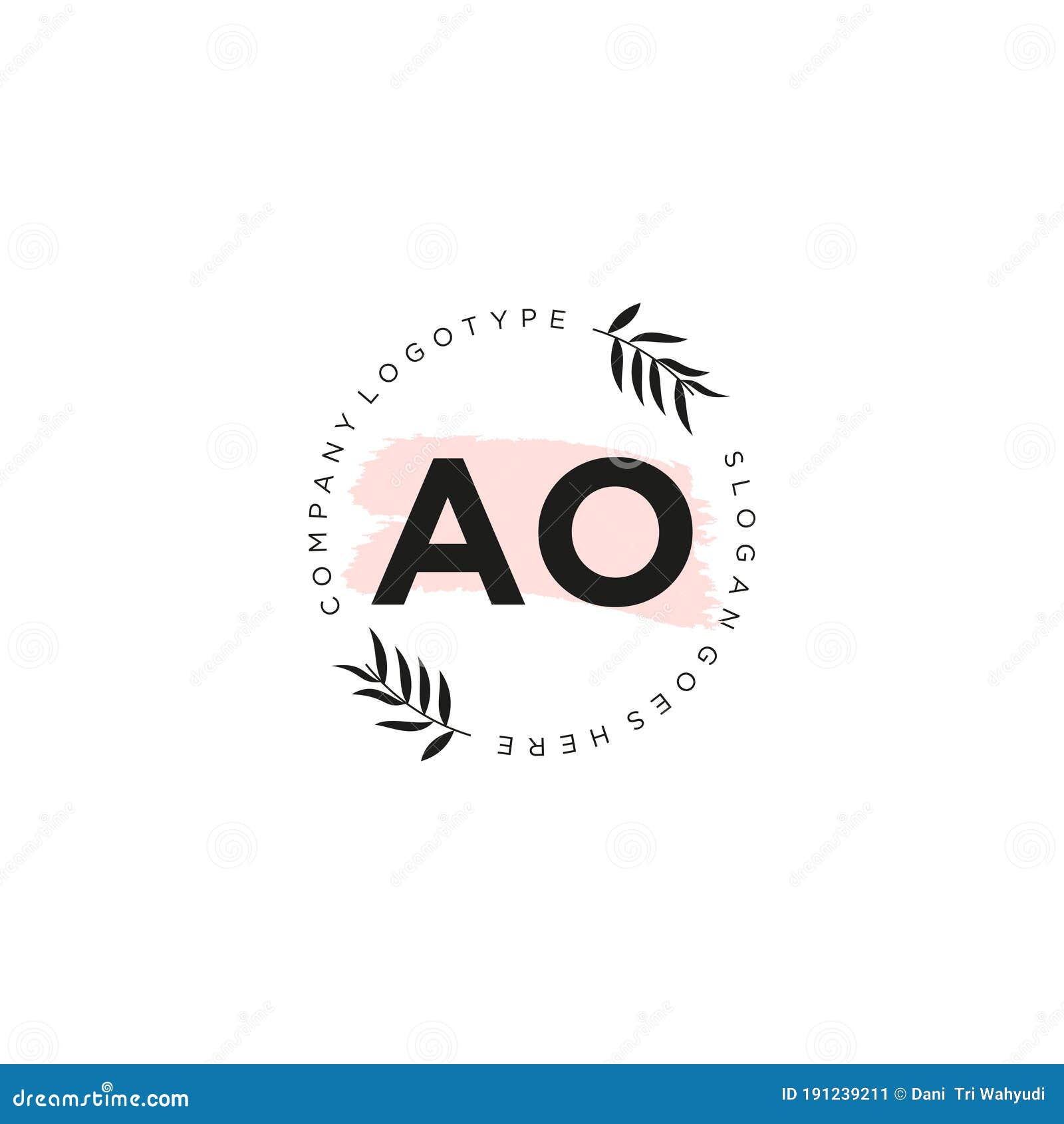 AO Letter Logo Icon Design Template Elements Stock Vector ...