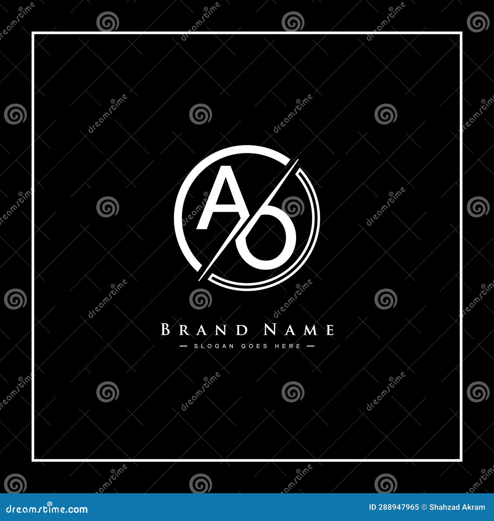 AO Vector Logo Template - Simple Icon for Initial Letter a and O ...