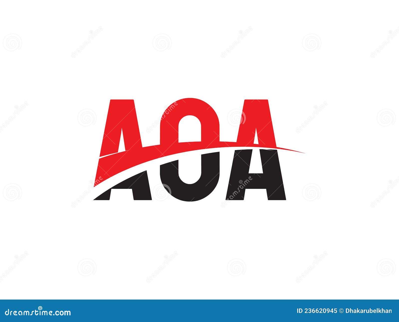 AOA Letter Initial Logo Design Vector Illustration Stock Vector ...