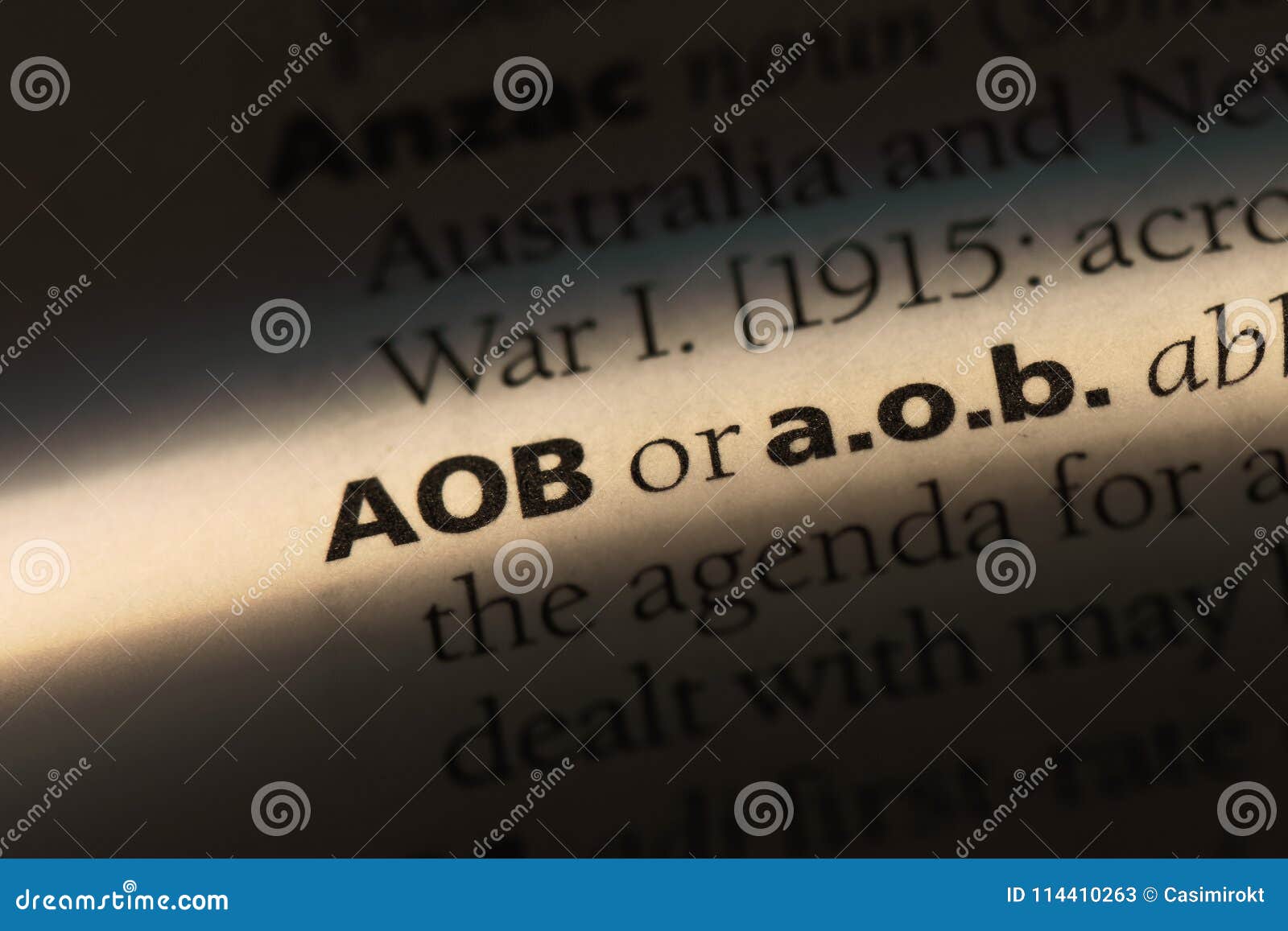 Aob stock image. Image of isolated, page, closeup, writing - 114410263