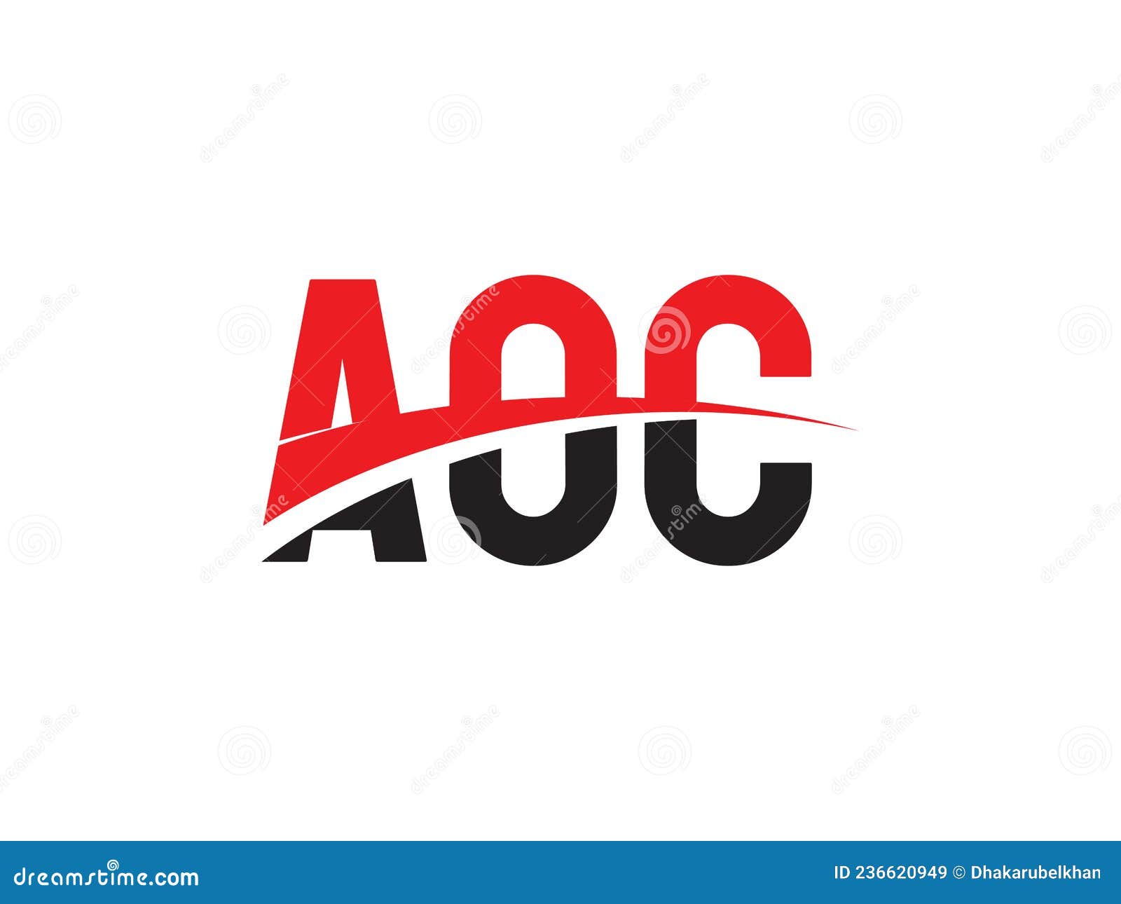 AOC Letter Initial Logo Design Vector Illustration Stock Vector ...