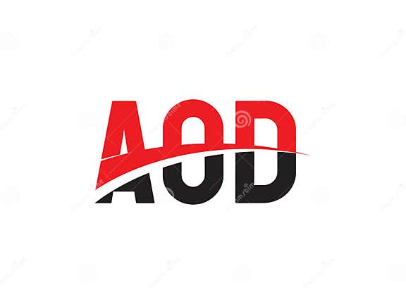 AOD Letter Initial Logo Design Vector Illustration Stock Vector ...
