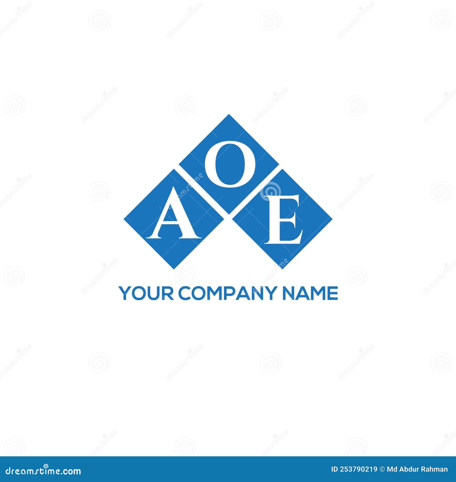 AOE Letter Logo Design on WHITE Background. AOE Creative Initials ...