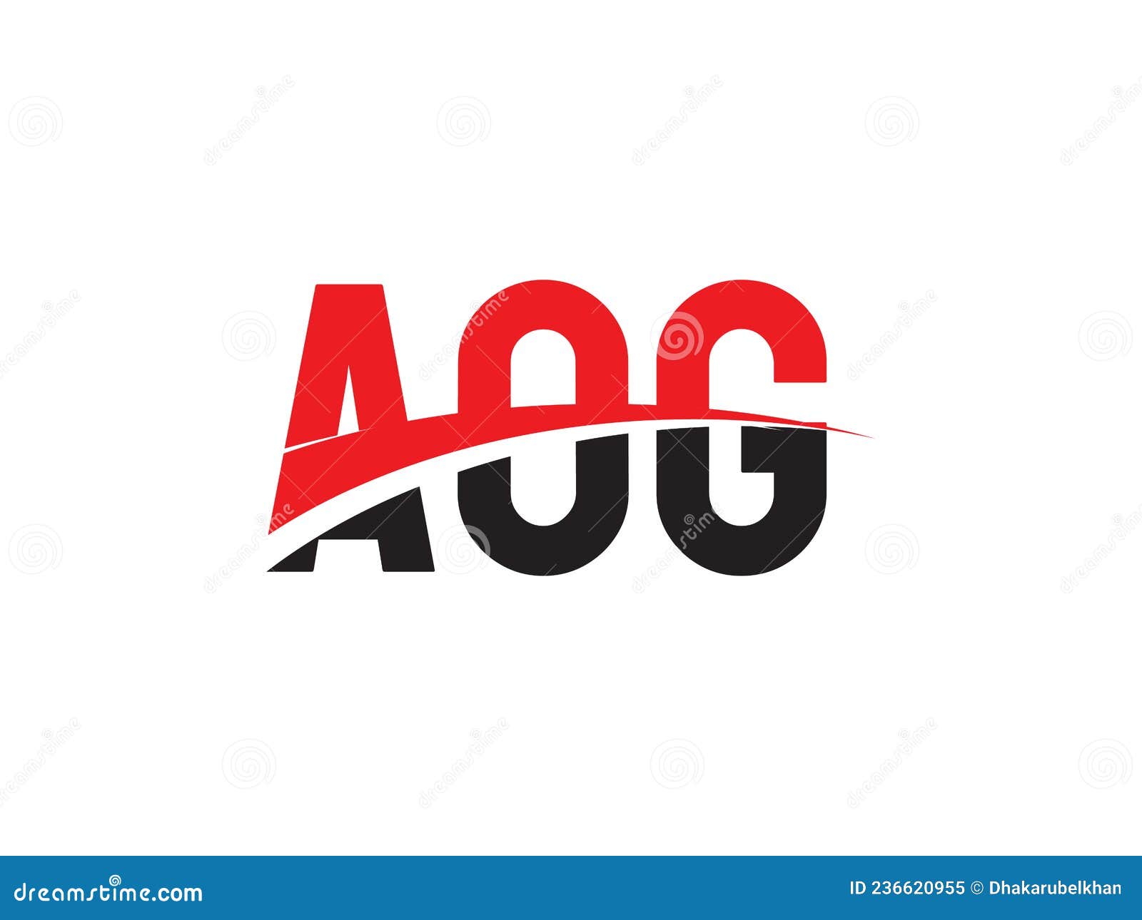 AOG Letter Initial Logo Design Vector Illustration Stock Vector ...