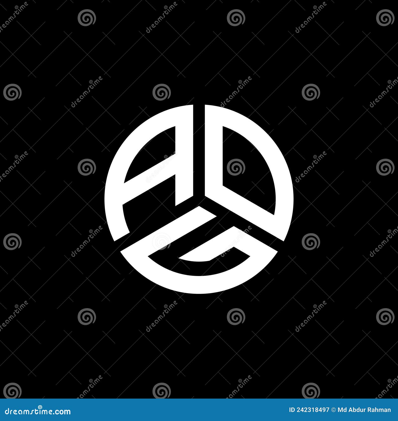 AOG Letter Logo Design on White Background. AOG Creative Initials ...