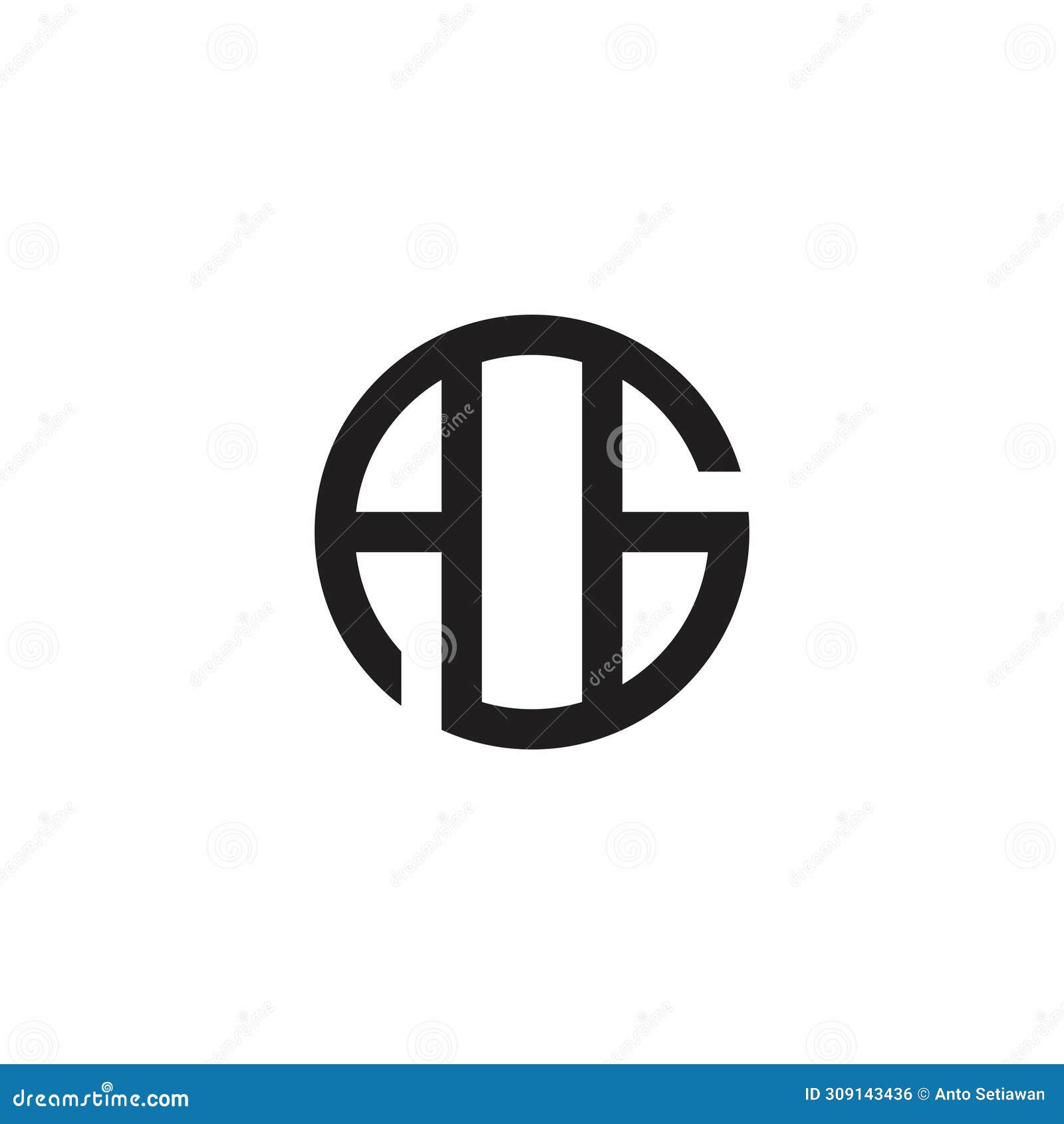 AOG Logo Simple. Letter AG Logo Stock Vector - Illustration of ...
