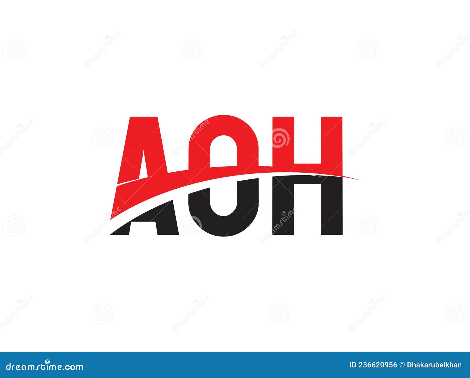 AOH Letter Initial Logo Design Vector Illustration Stock Vector ...