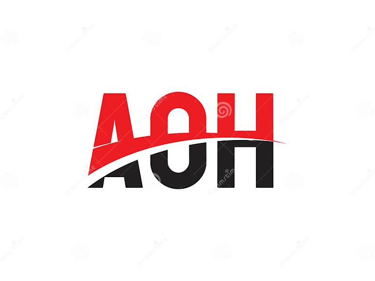 AOH Letter Initial Logo Design Vector Illustration Stock Vector ...