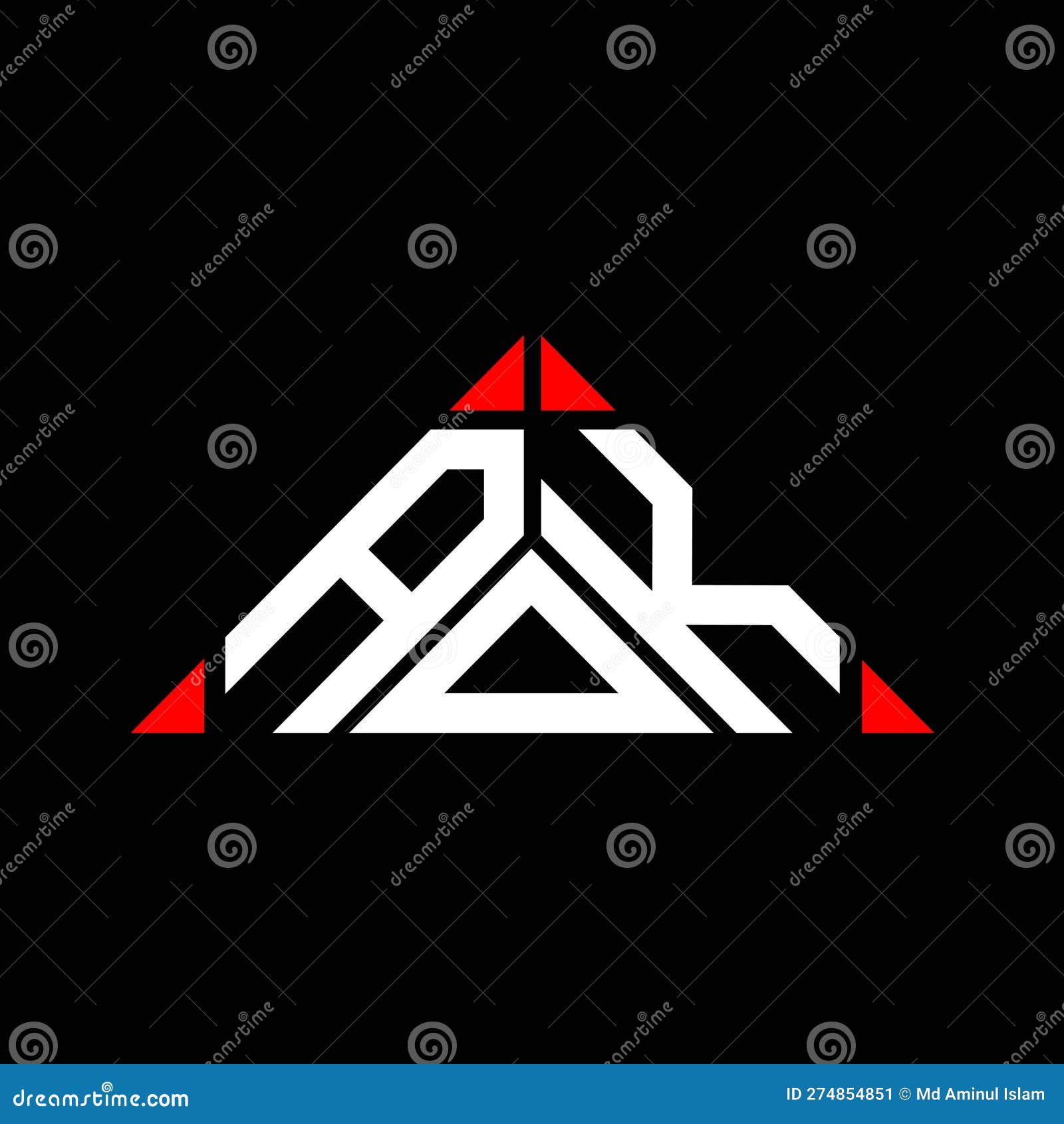 AOK Letter Logo Creative Design with Vector Graphic, AOK Simple and ...