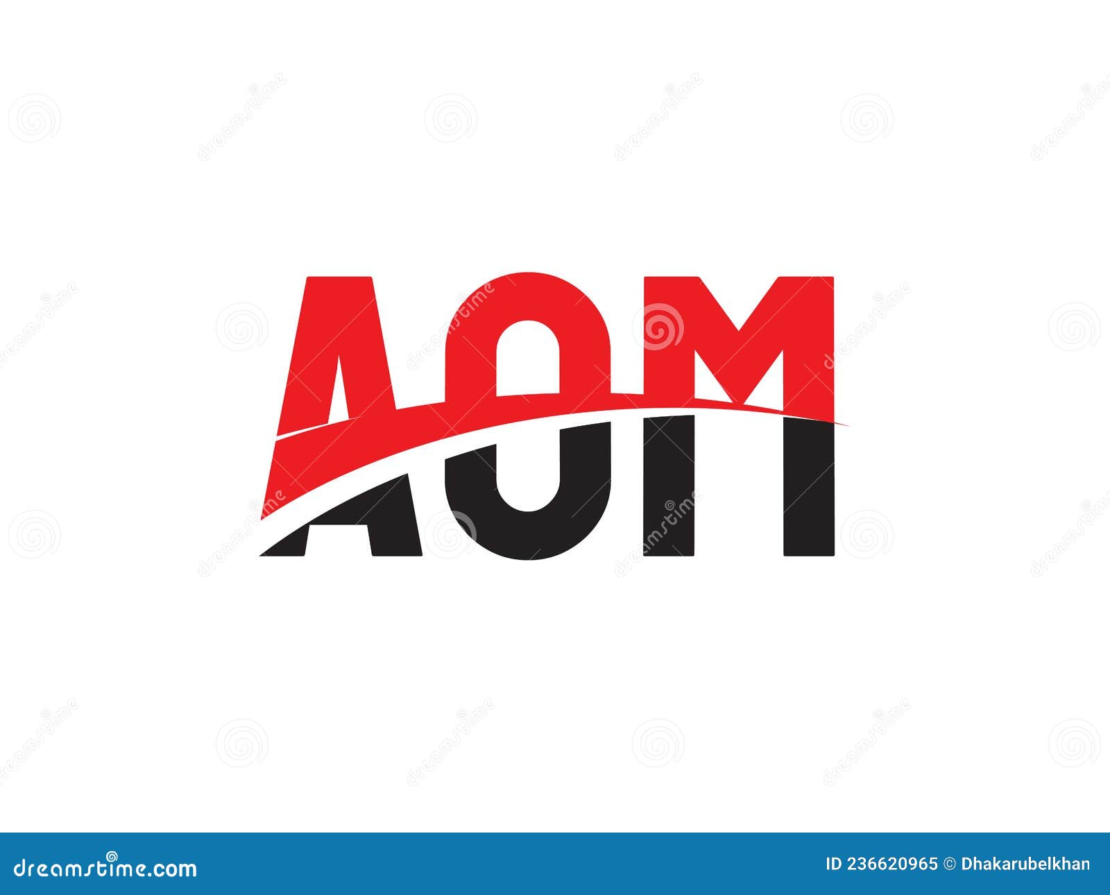AOM Letter Initial Logo Design Vector Illustration Stock Vector ...