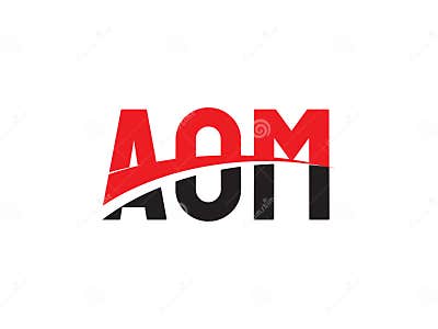 AOM Letter Initial Logo Design Vector Illustration Stock Vector ...