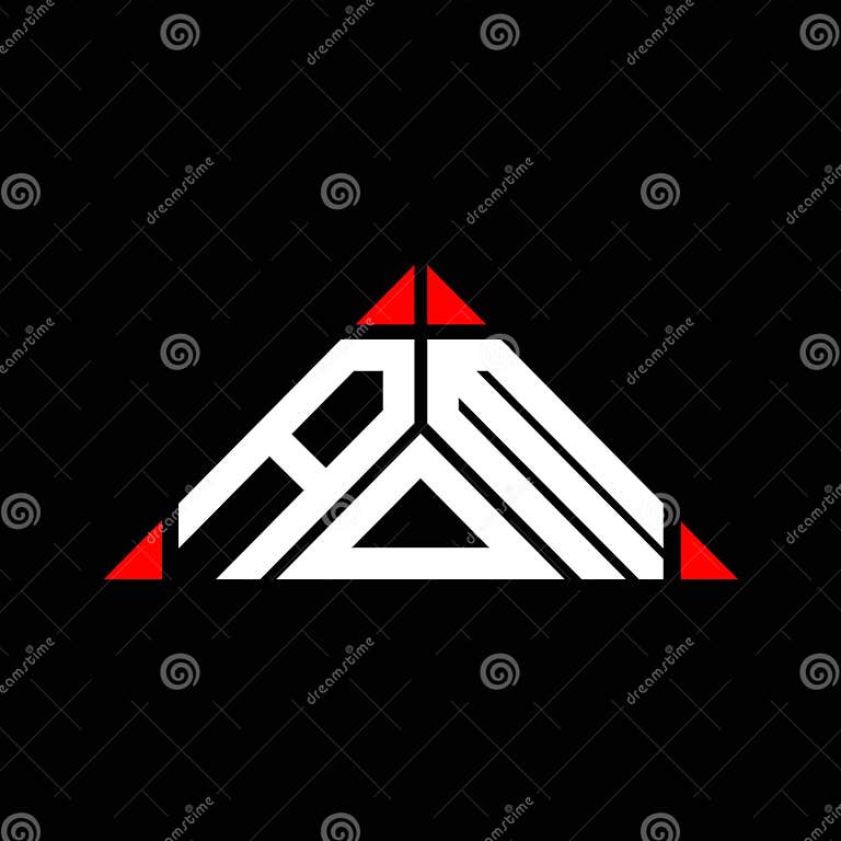 AOM Letter Logo Creative Design with Vector Graphic, AOM Simple and ...