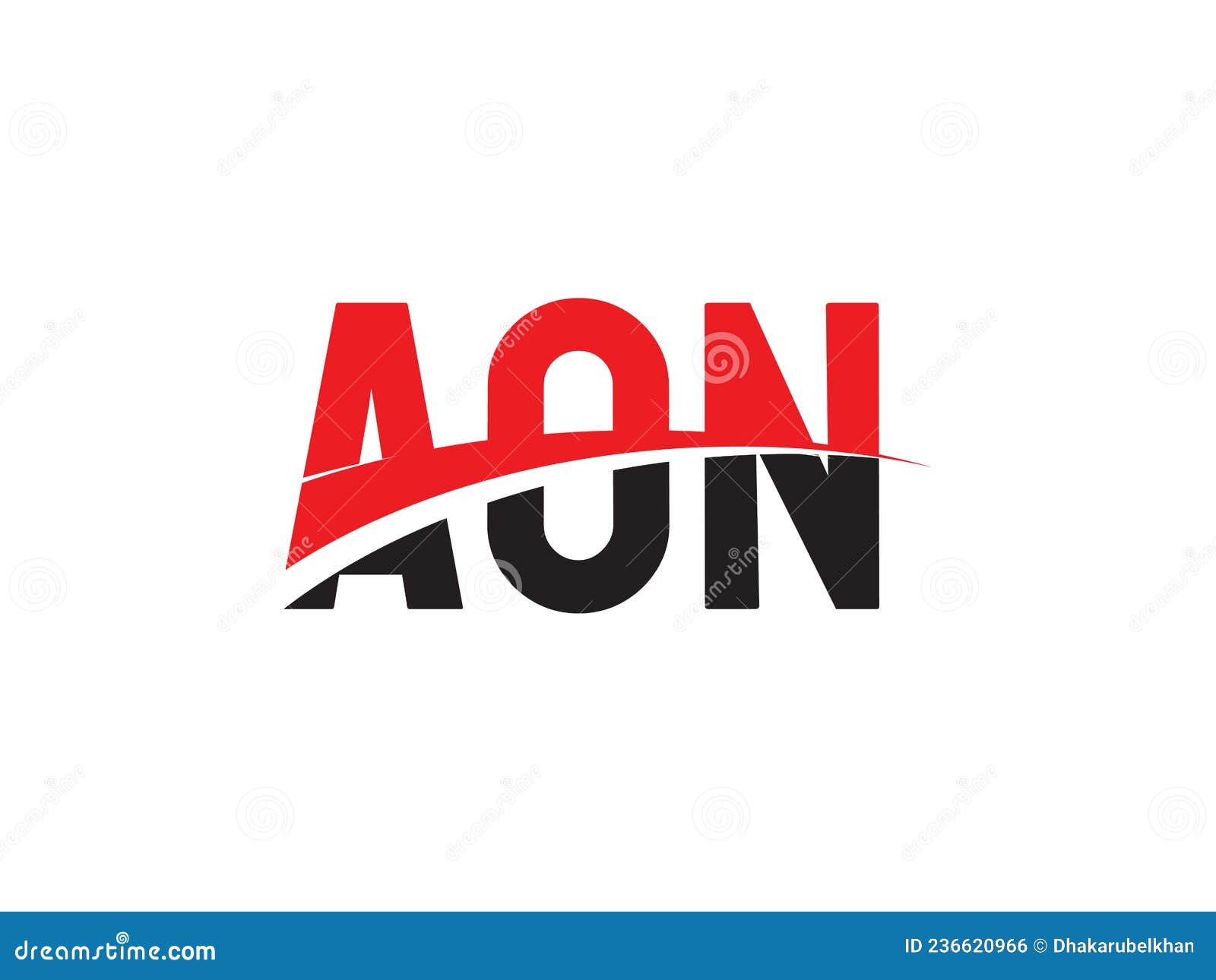 AON Letter Initial Logo Design Vector Illustration Stock Vector ...