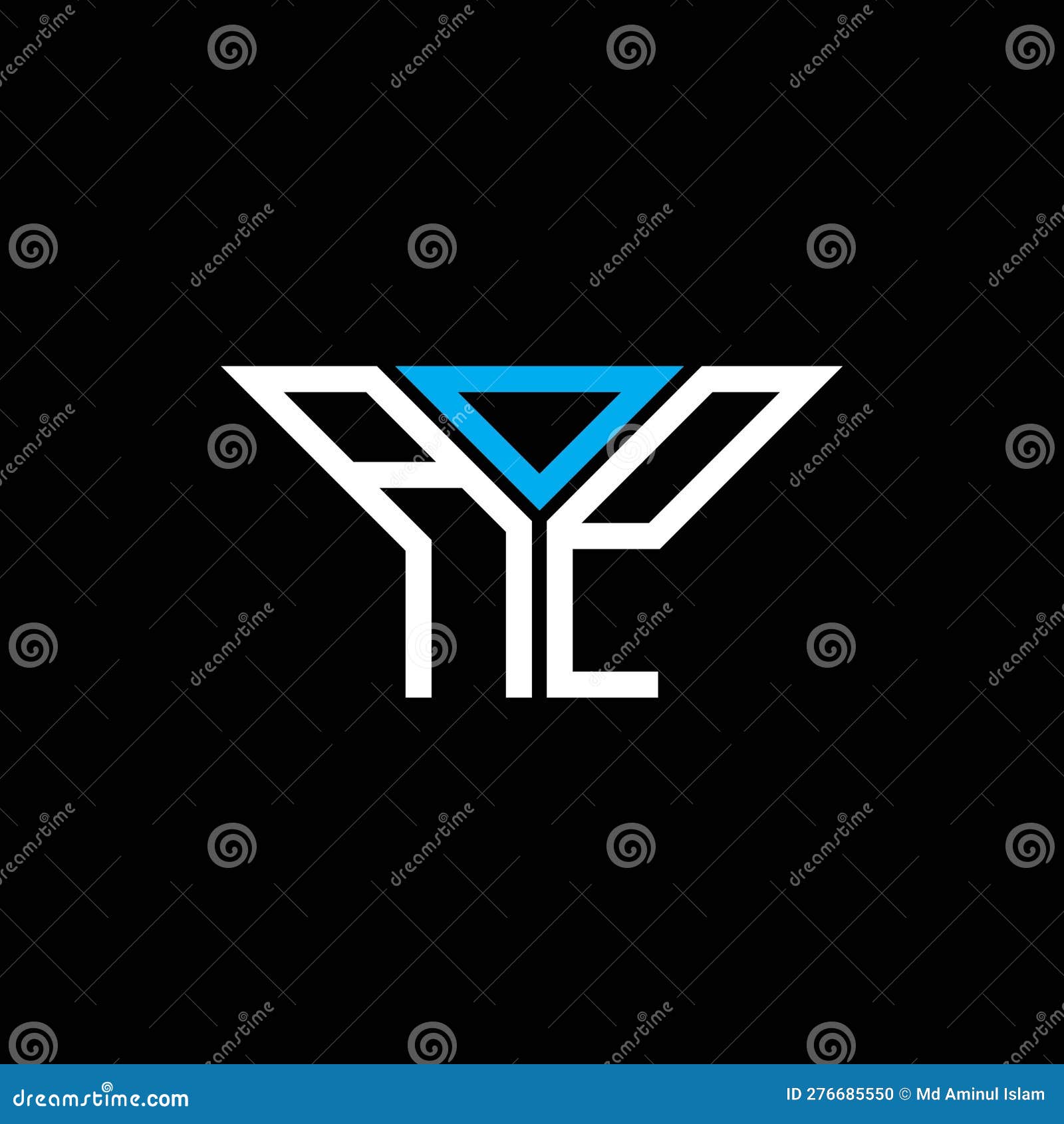 AOP Letter Logo Creative Design with Vector Graphic, AOP Stock Vector ...