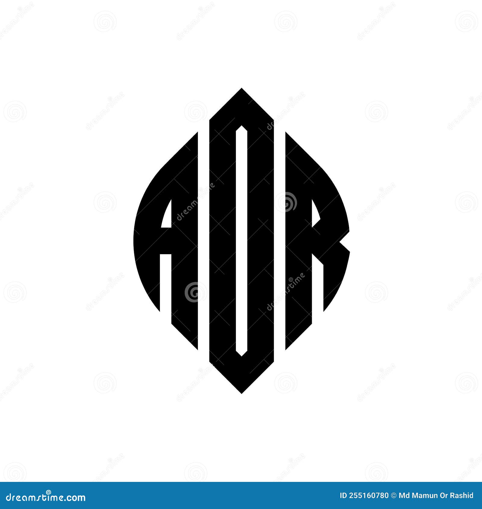 AOR Circle Letter Logo Design with Circle and Ellipse Shape. AOR ...